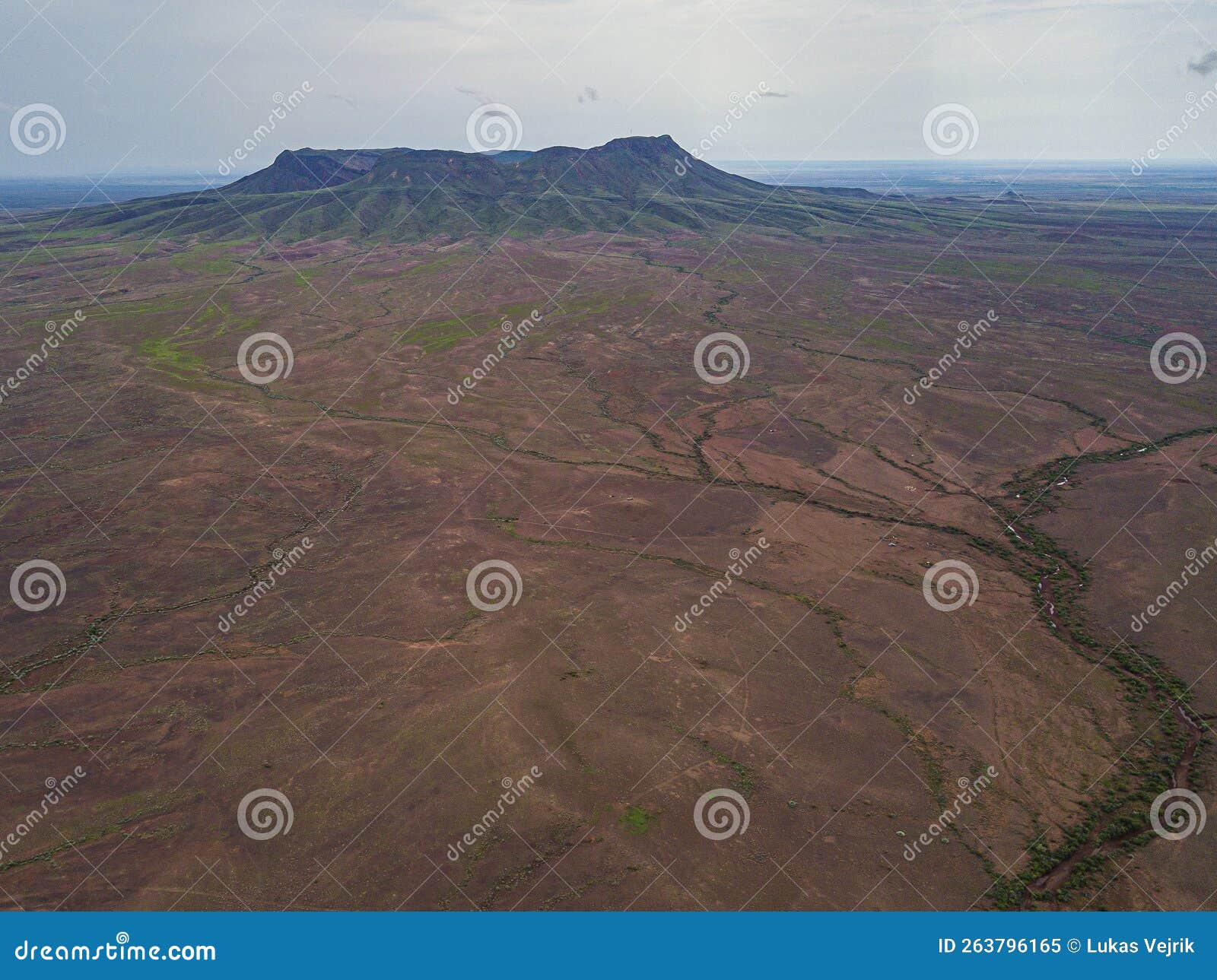 The Crater of the Brukkaros Extinct Volcano in Namibia Stock Image ...