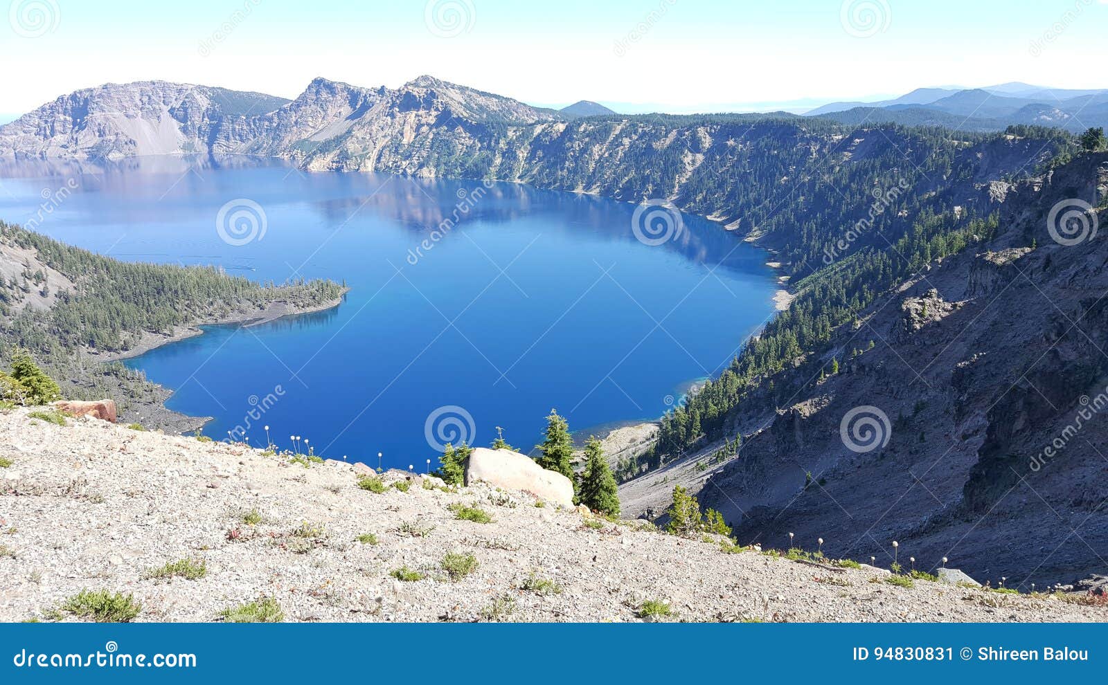 Crater lake oregon stock image. Image of summer, lake - 94830831