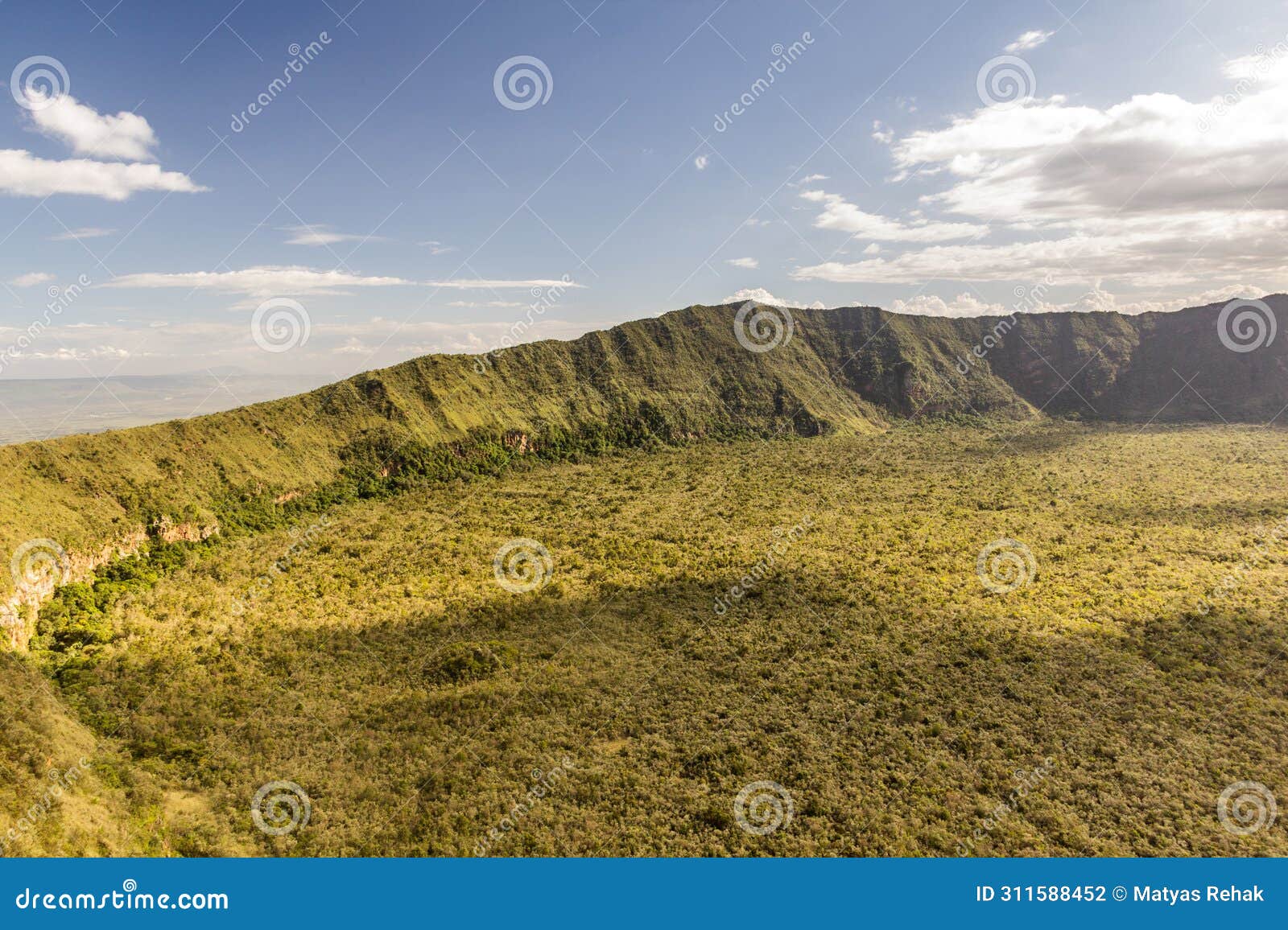 Crater of Longonot Volcano, Ken Stock Photo - Image of crater, nature ...