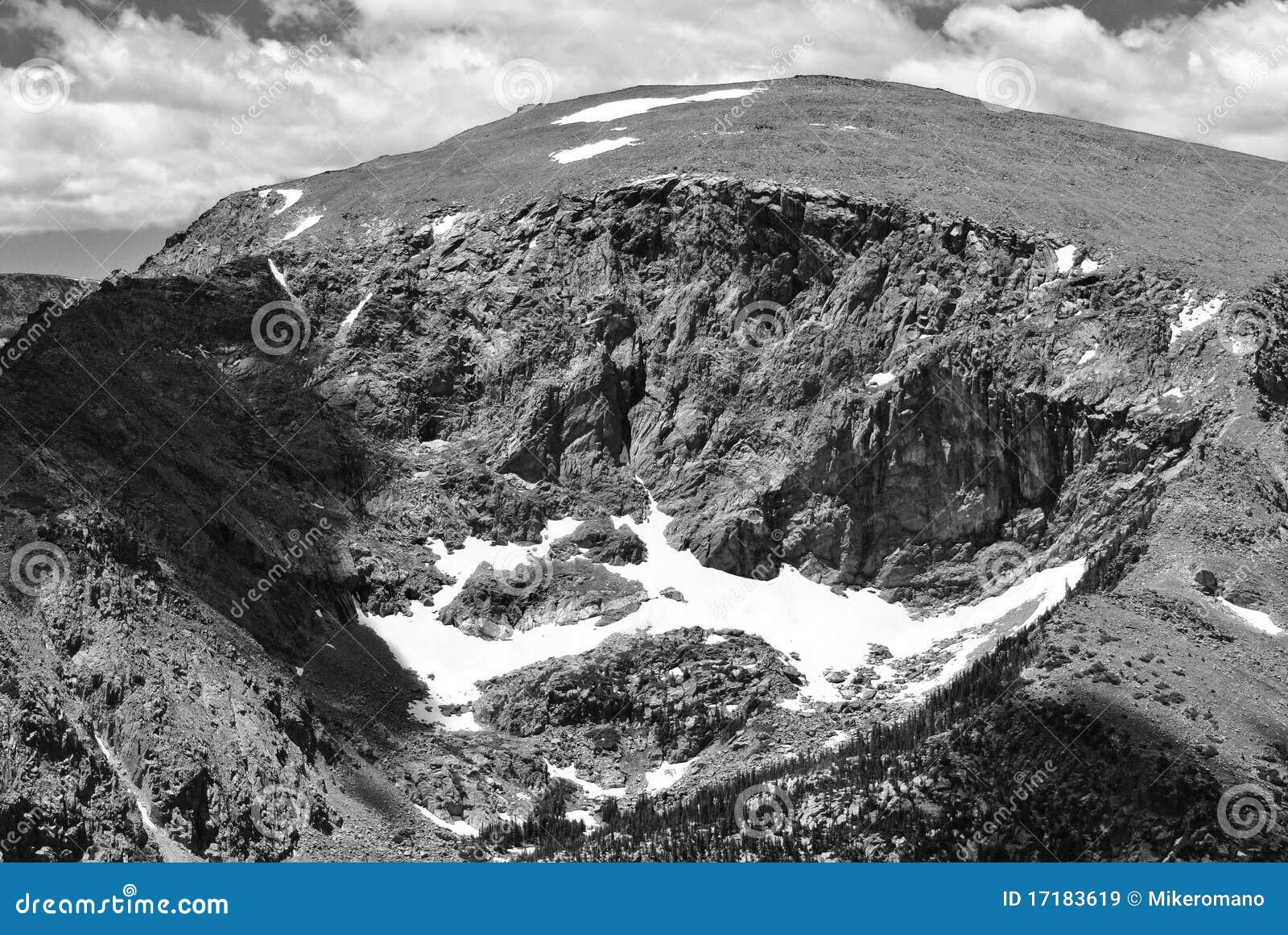 Crater in the mountains stock image. Image of colorado - 17183619