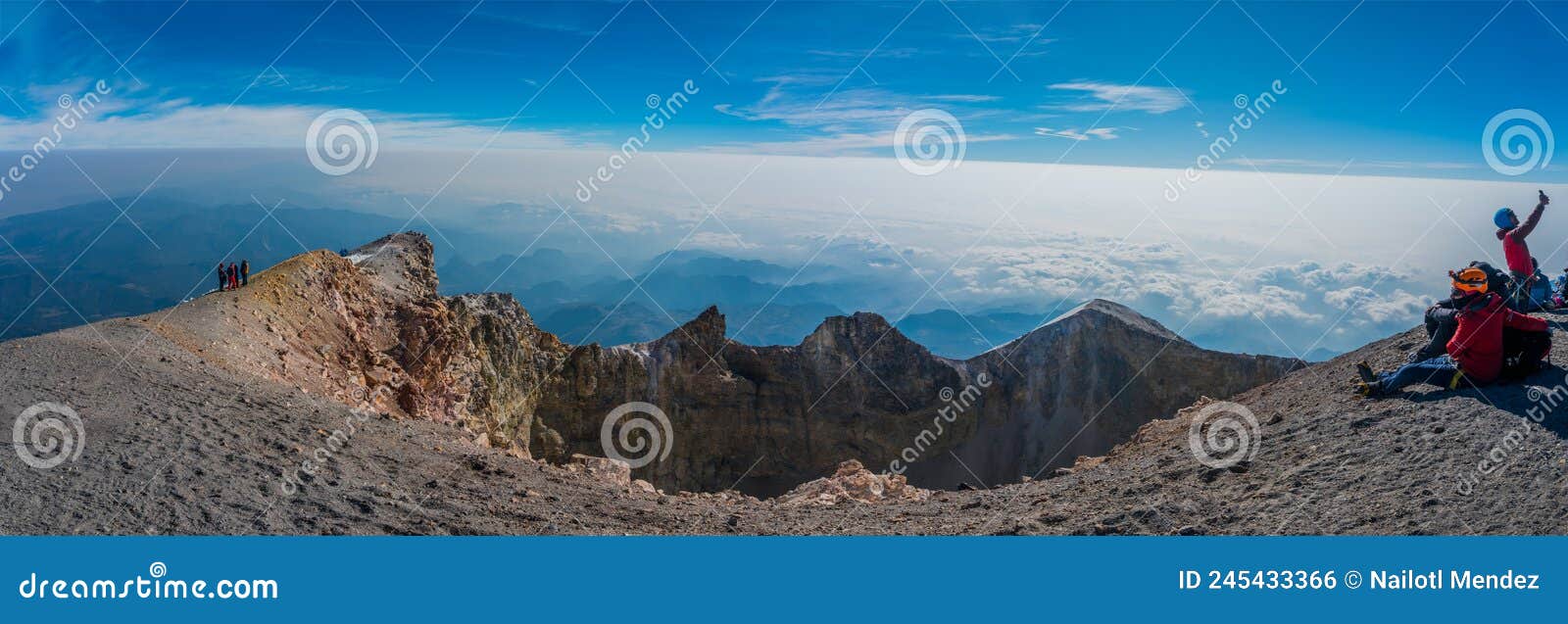 Crater of the Volcano Pico De Orizaba in Mexico Stock Photo - Image of ...