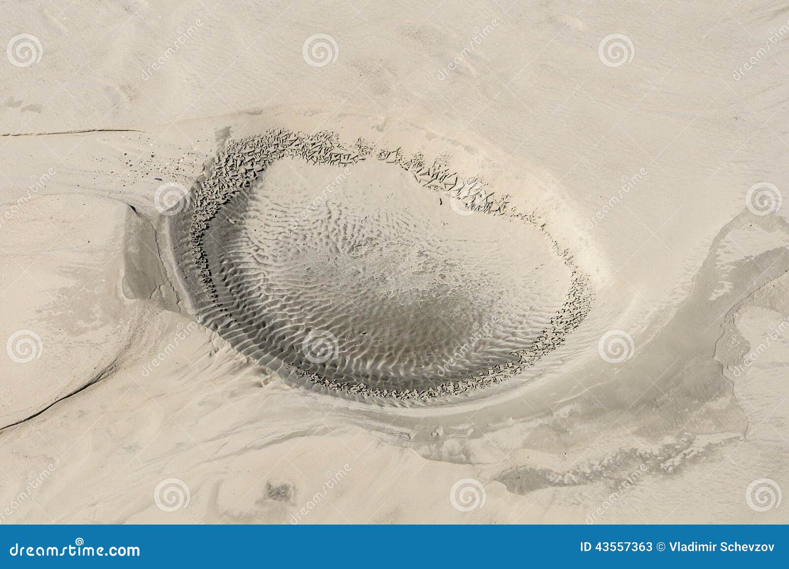 The crater in the sand stock image. Image of effect, sunlight - 43557363