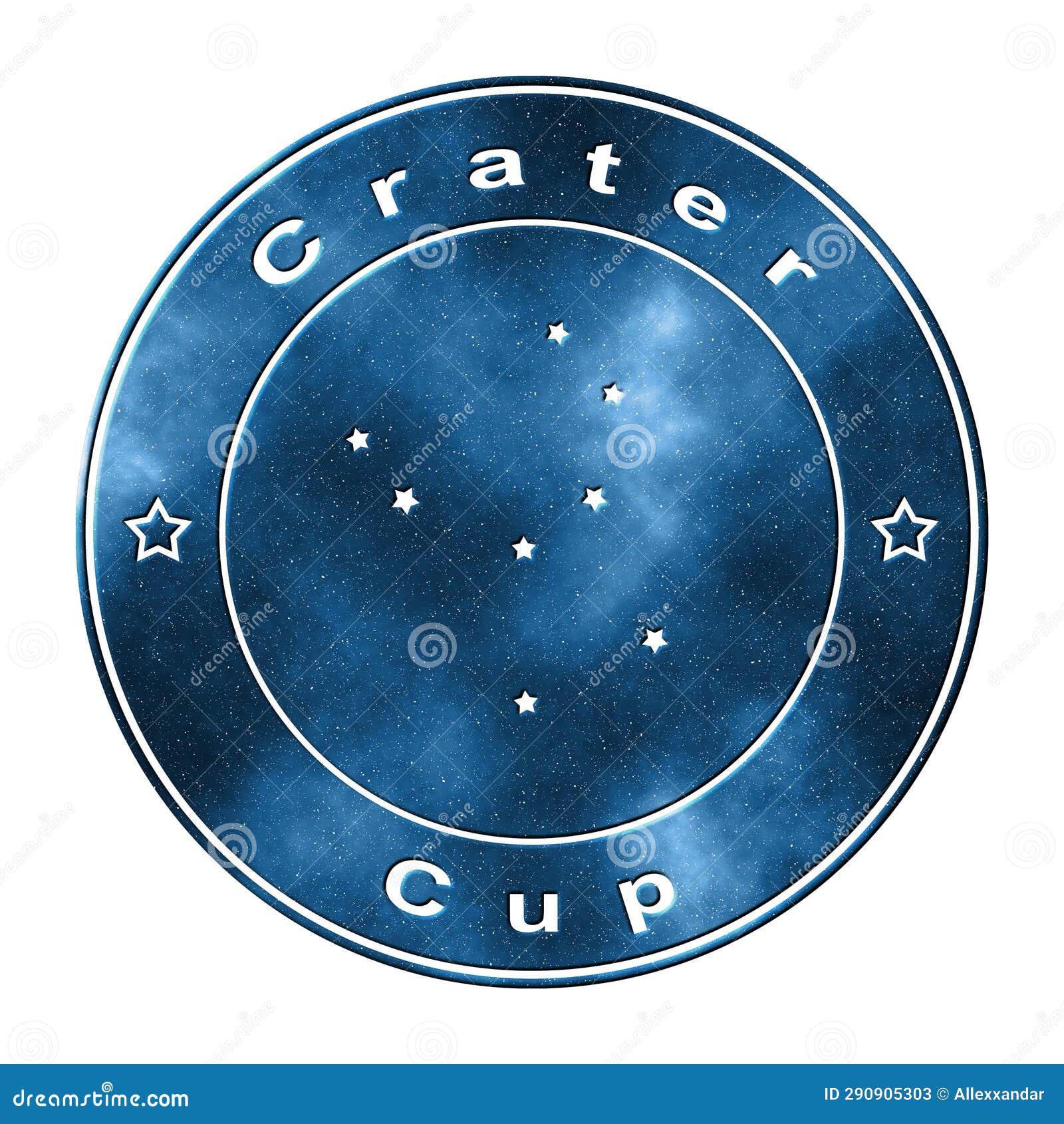 Crater Star Constellation, Cup Constellation Stock Image ...