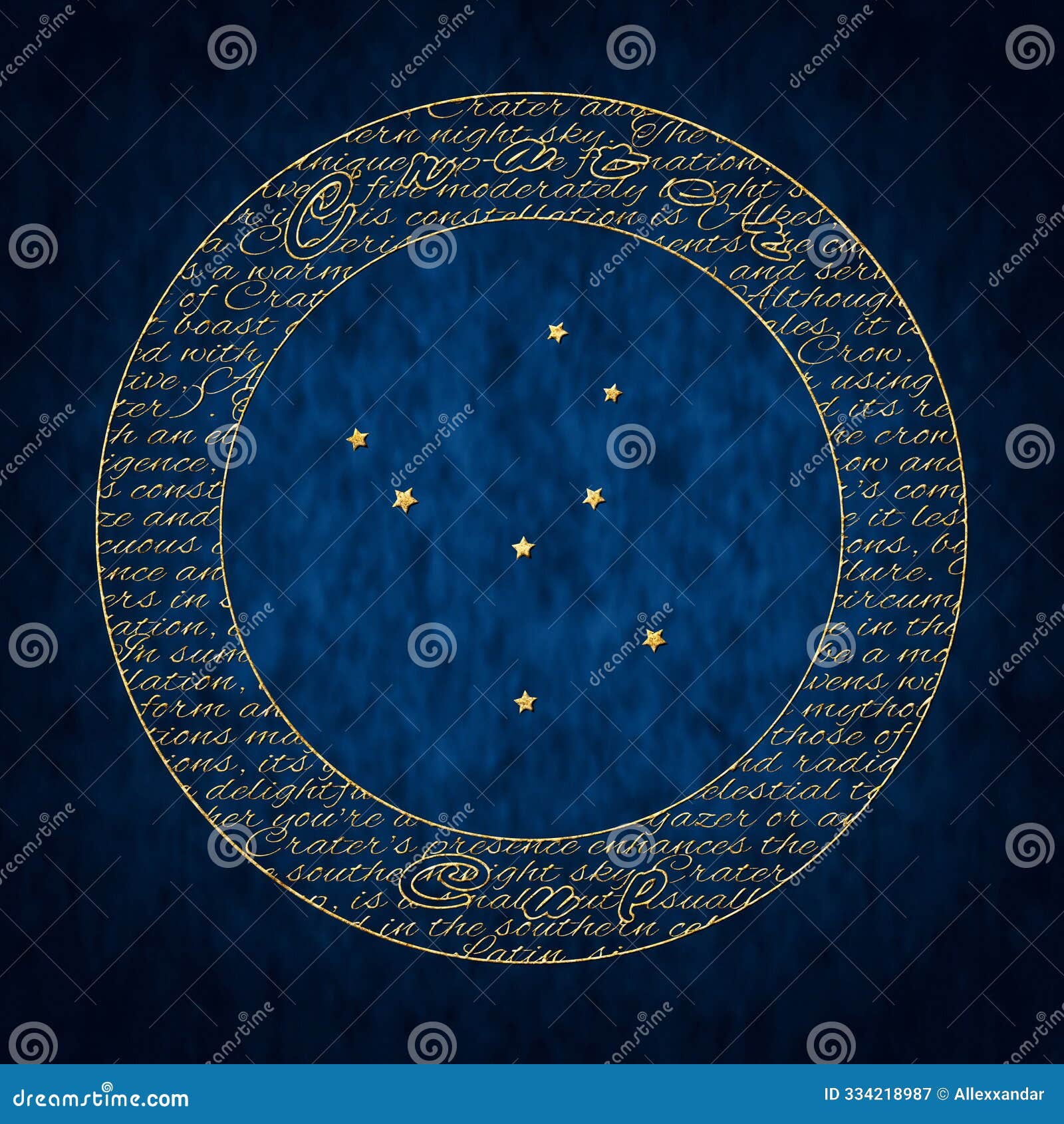 Crater Star Constellation, Cup Constellation Stock Image - Image of ...