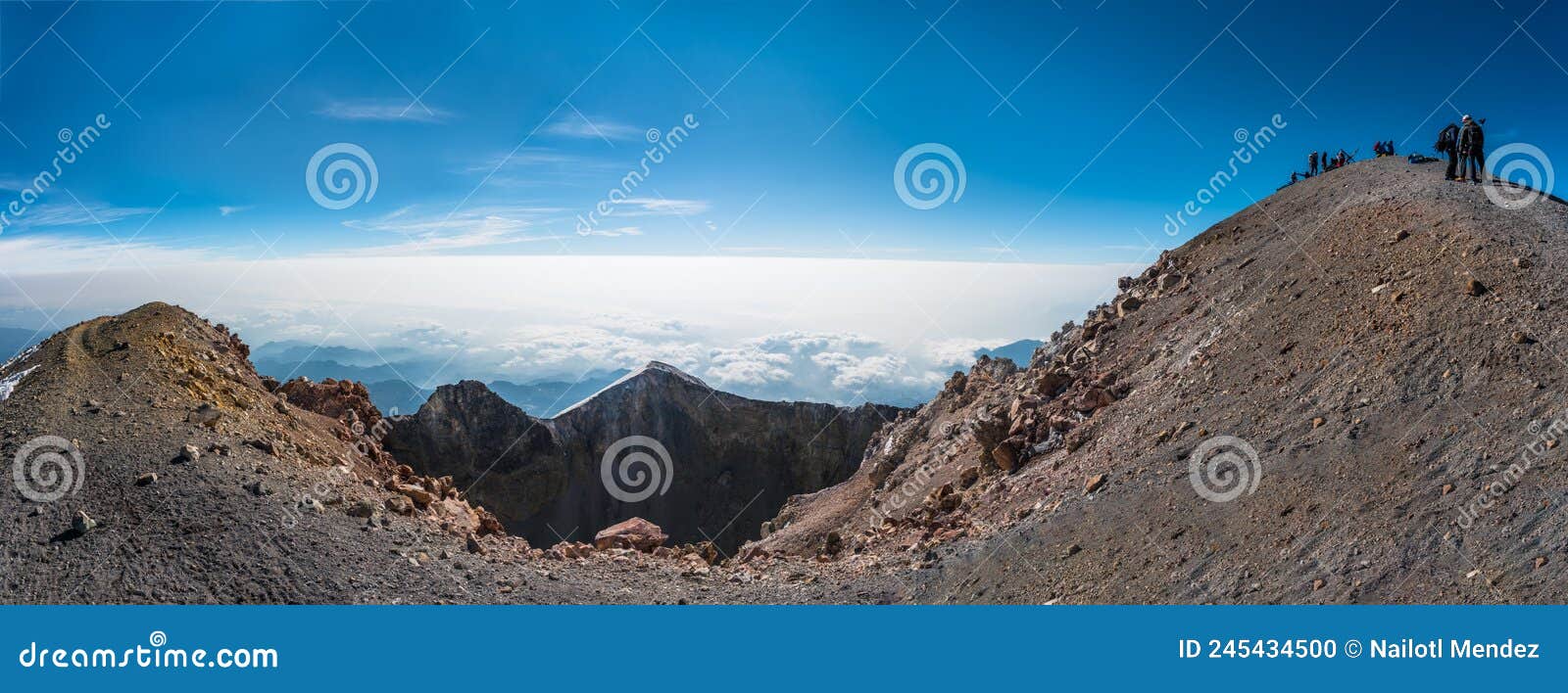 Crater of the Volcano Pico De Orizaba in Mexico Stock Photo - Image of ...