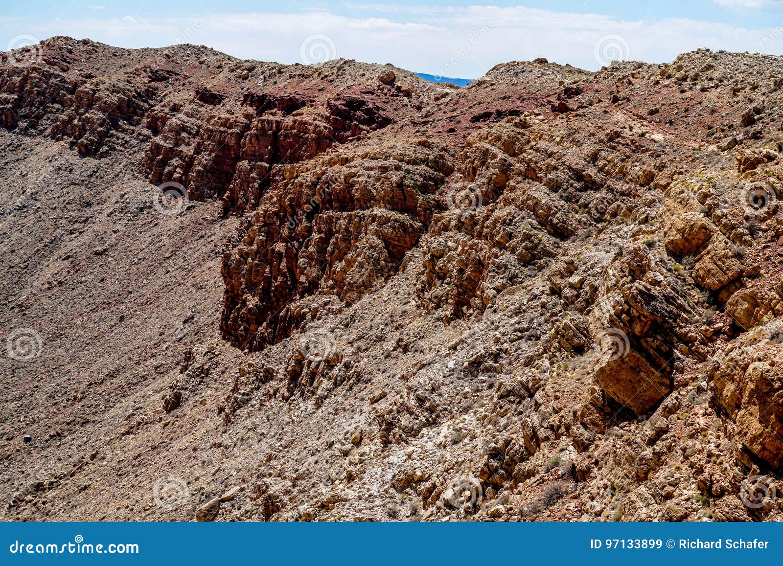 Craters Edge stock image. Image of outer, arizona, crater - 97133899