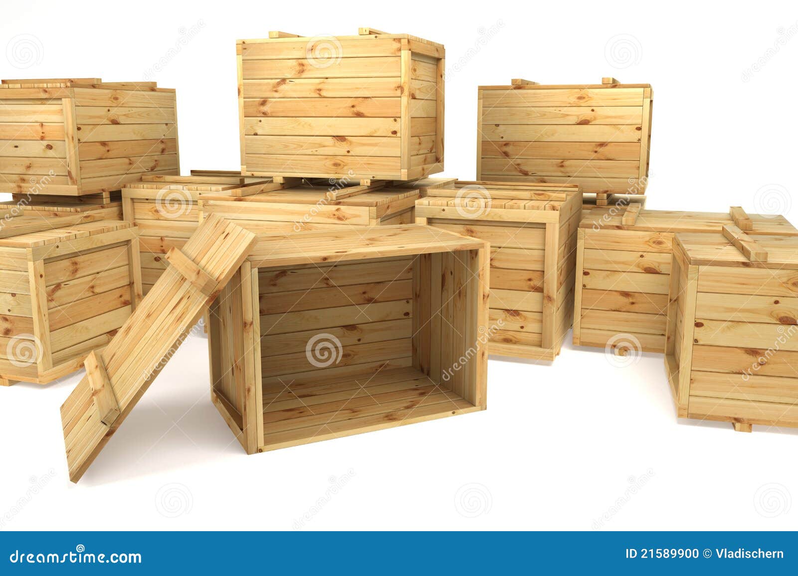 Crates stock illustration. Illustration of logistics - 21589900
