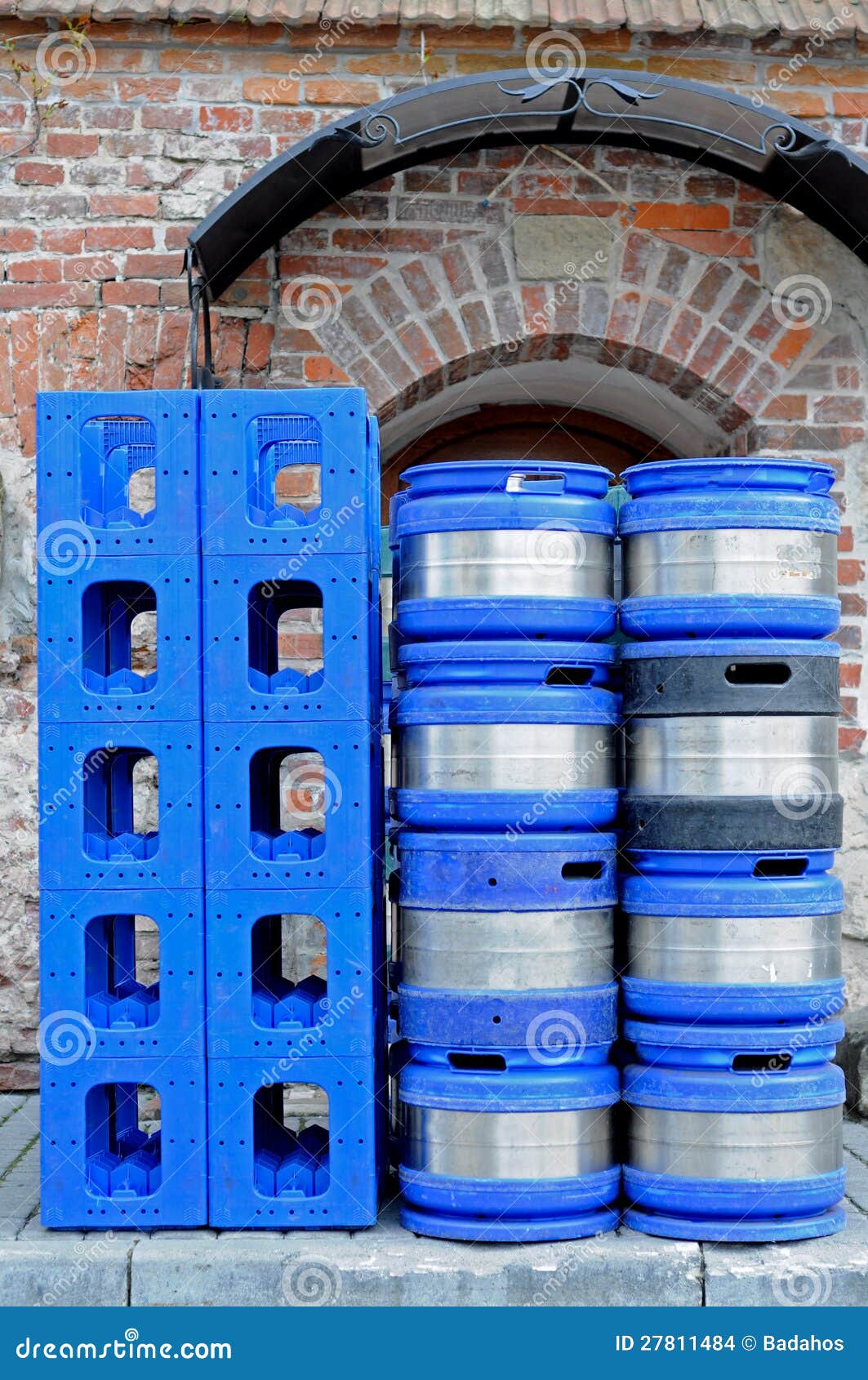 Crates and barrels stock photo. Image of barrel, warehouse - 27811484