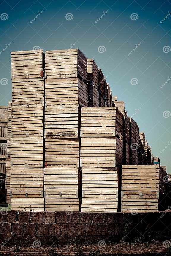 Crates stack stock image. Image of packaging, background - 25579431