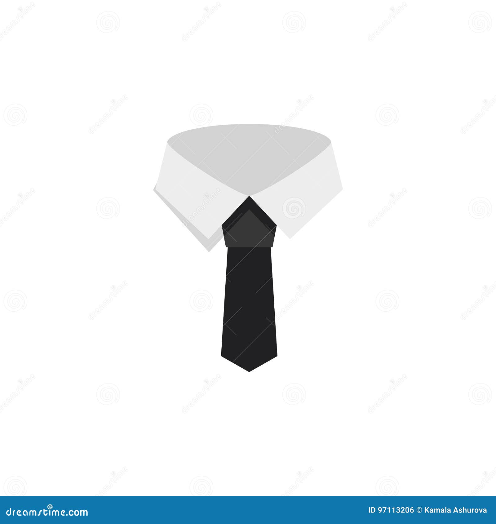 Cravat Flat Icon. Textile Vector Element Stock Vector - Illustration of ...