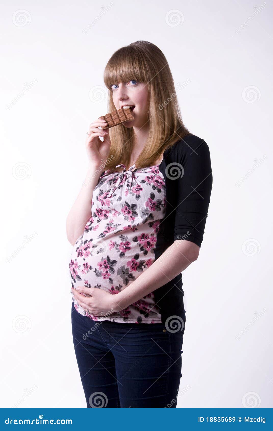 Cravings Del Chocolate Del Embarazo Imagen de archivo - Imagen de ...