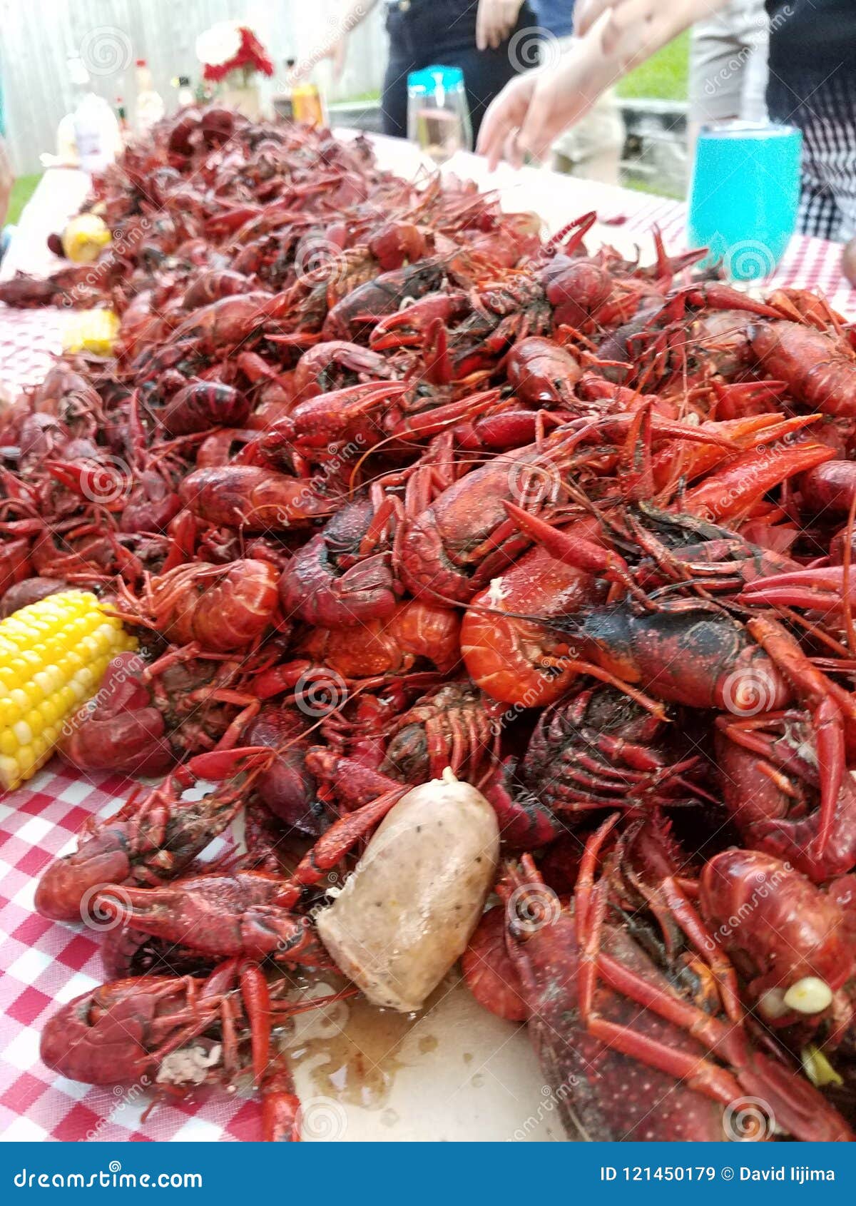 Crawfish Boil Festivities!! Stock Image - Image of fellowship, boiling ...