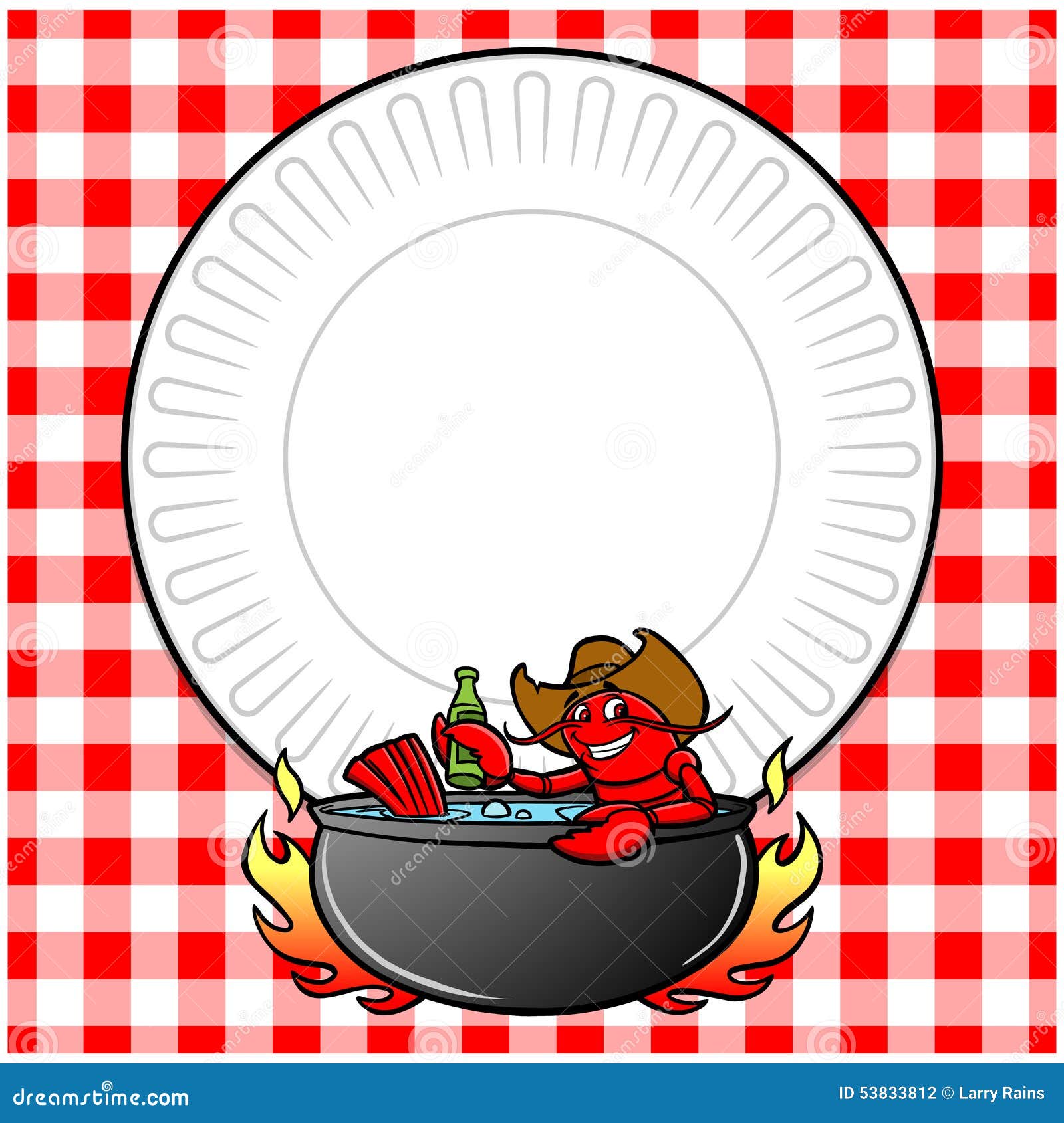 Cajun Seafood Watercolor Vector Illustration | CartoonDealer.com #65994276