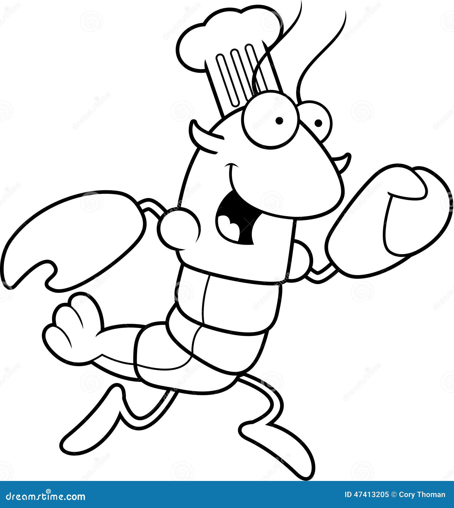 Crawfish Chef Running stock vector. Illustration of cajun - 47413205