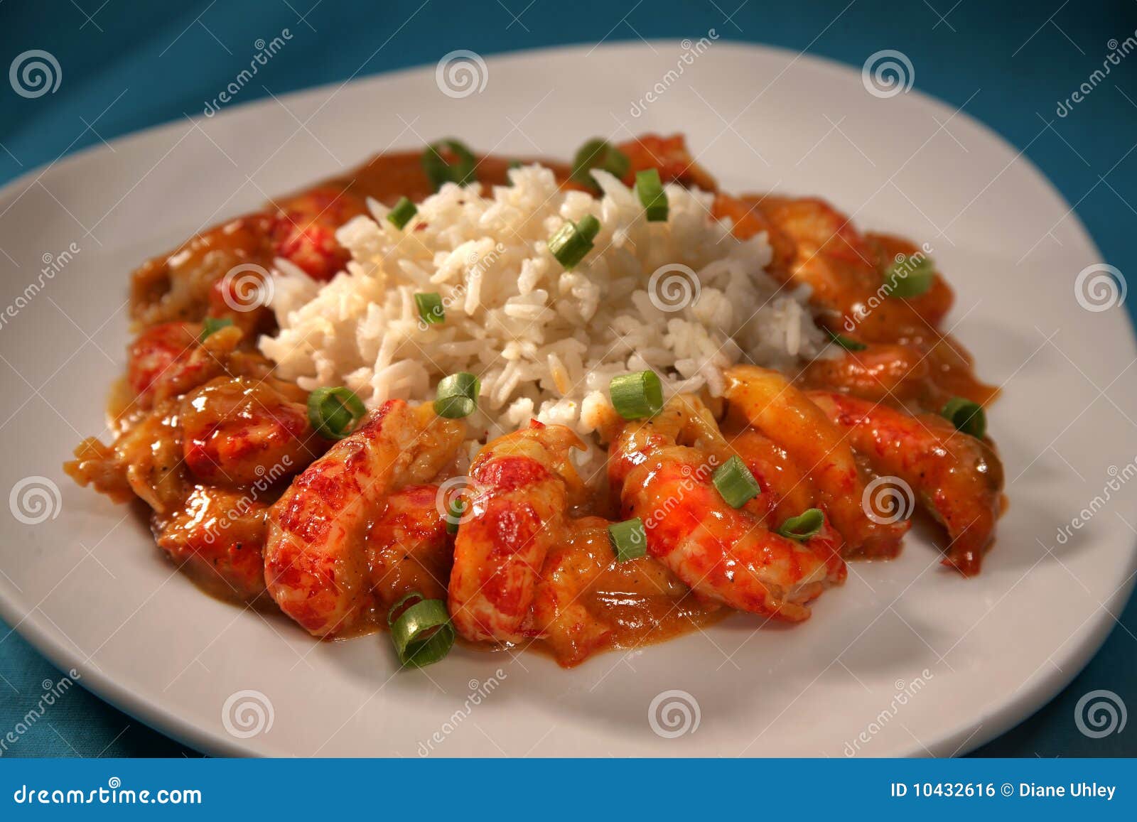 Crawfish and Rice in New Orleans Style Sauce Stock Photo - Image of ...