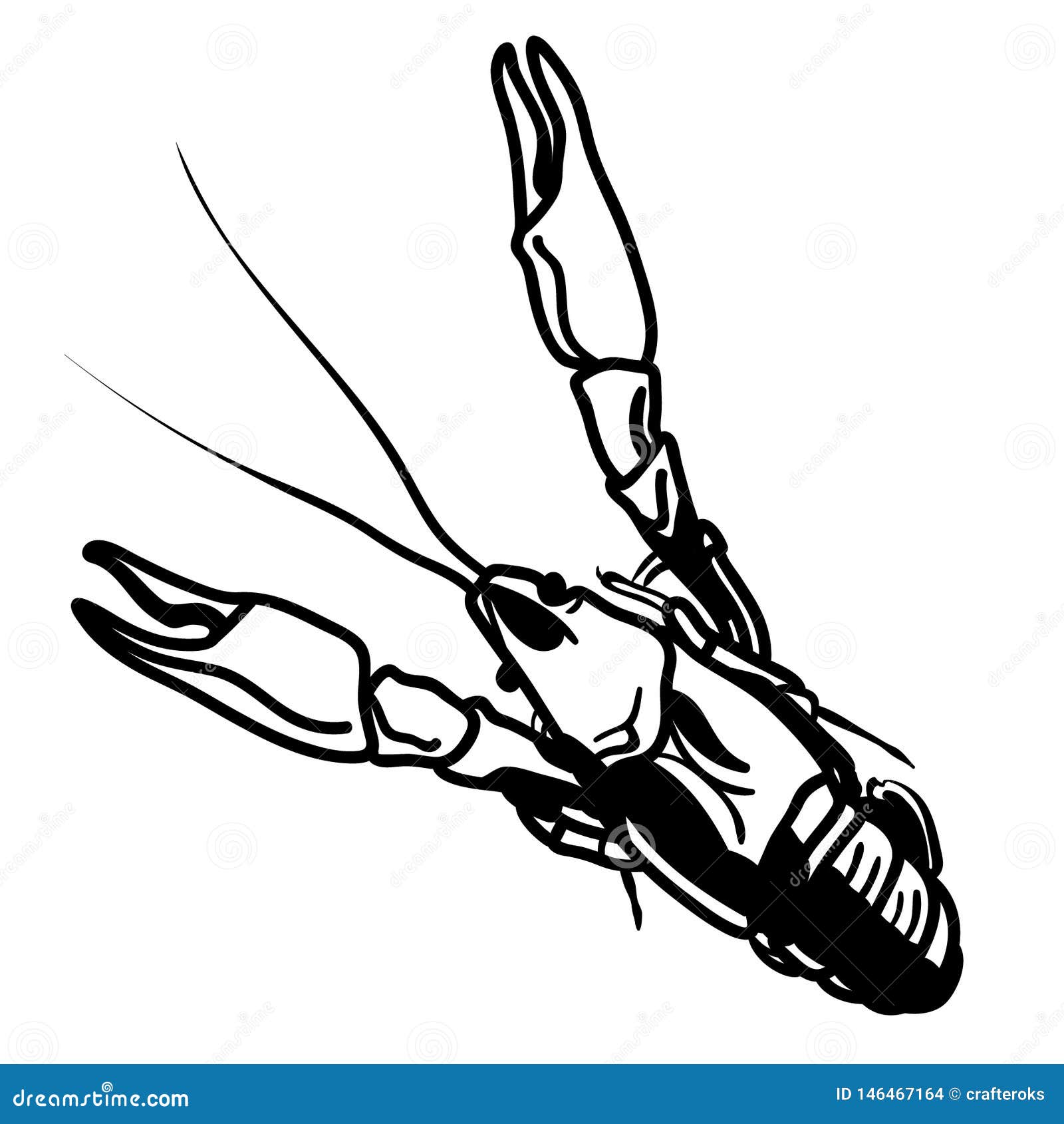Crawfish Vector Eps Hand Drawn, Vector, Eps, Logo, Icon, Crafteroks ...