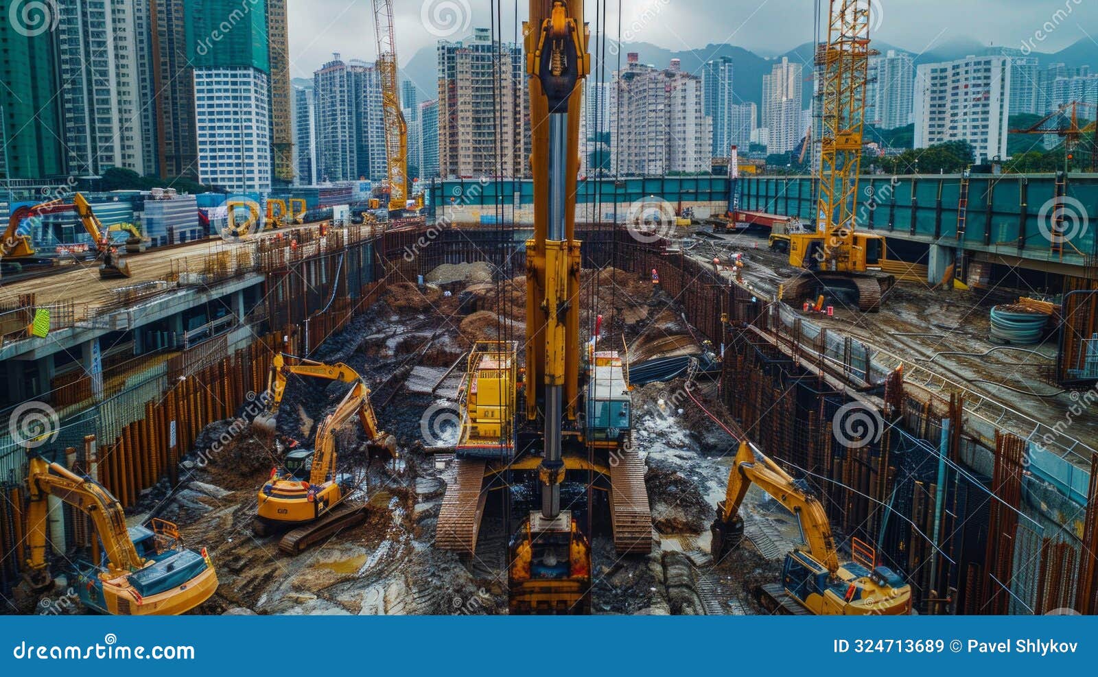 Crawler Crane Unit Heavy Equipment Unit Stock Image - Image of ...