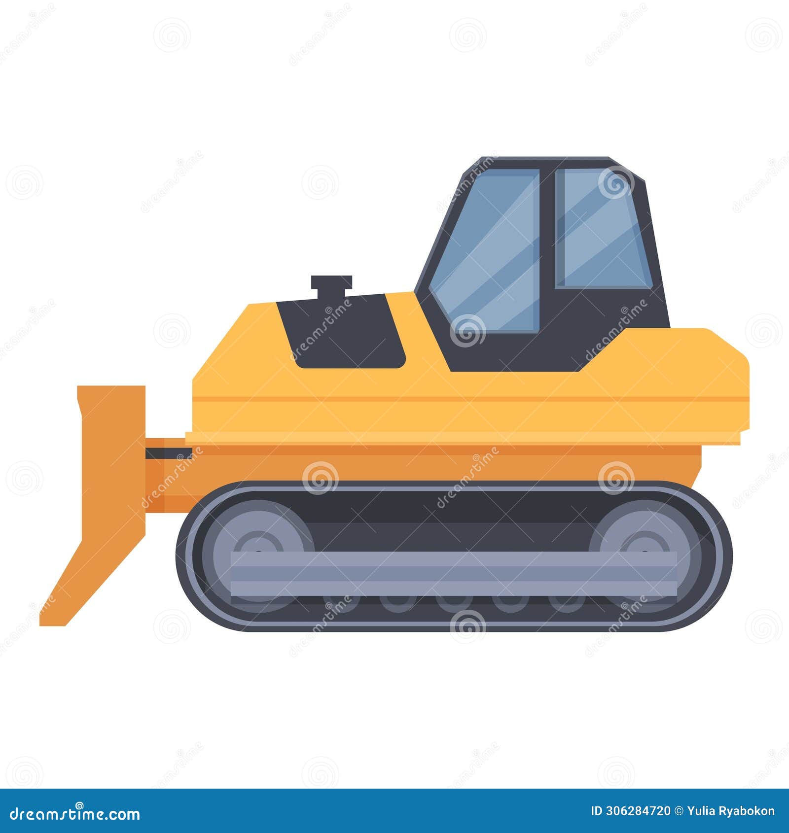Crawler Equipment Icon Cartoon Vector. Work Design Stock Vector ...