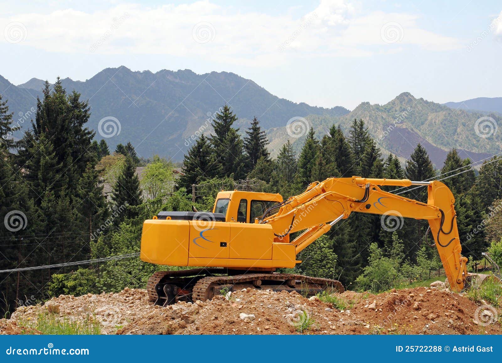 A crawler excavator stock photo. Image of excavate, adventurously ...