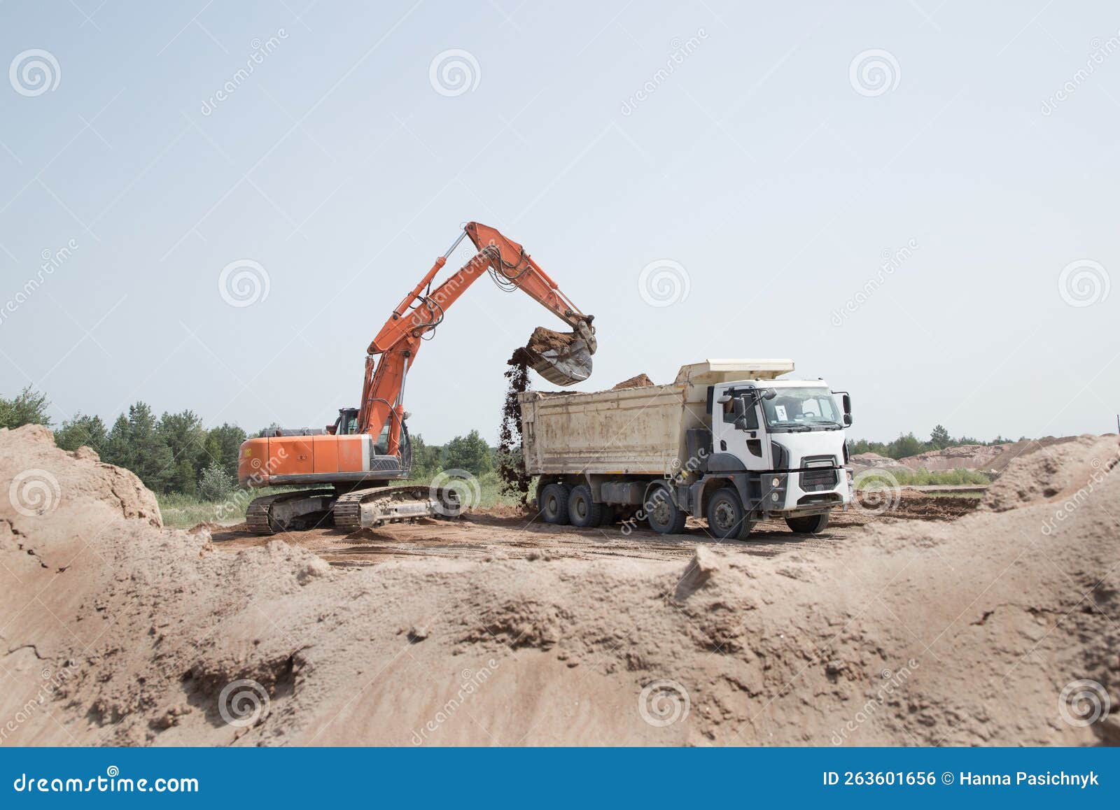 Crawler Excavator And Box Culverts Editorial Photo | CartoonDealer.com ...
