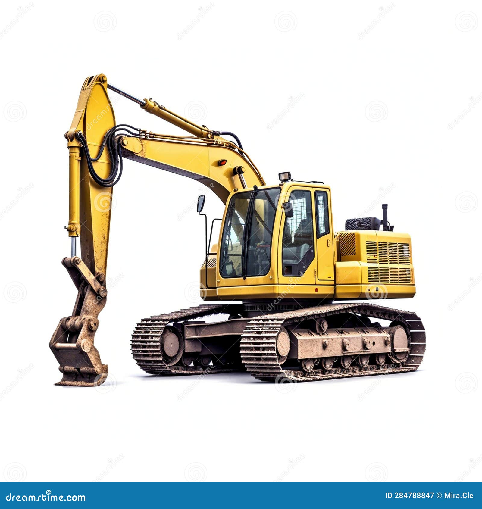 Generative AI Crawler Excavators With Are Digging The Soil In The ...