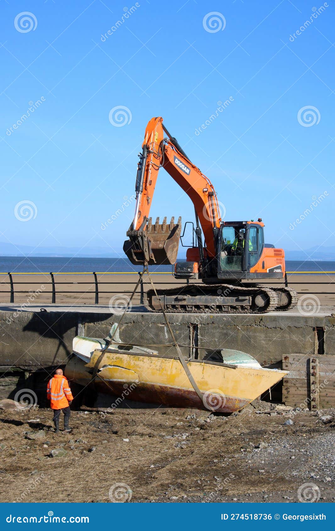 Crawler Excavator And Box Culverts Editorial Photo | CartoonDealer.com ...