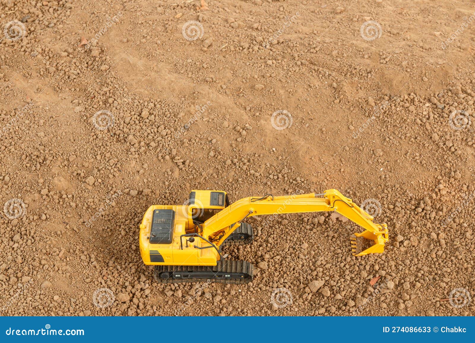 Crawler Excavators are Digging Soil with in the Construction Site ...
