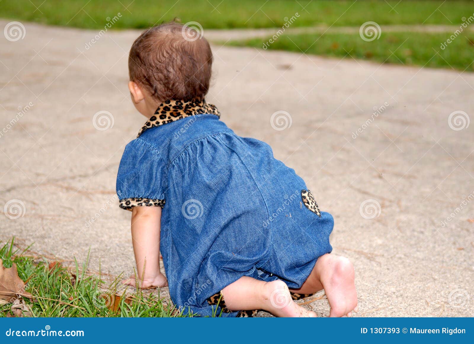 Crawling Away stock image. Image of female, girl, print - 1307393