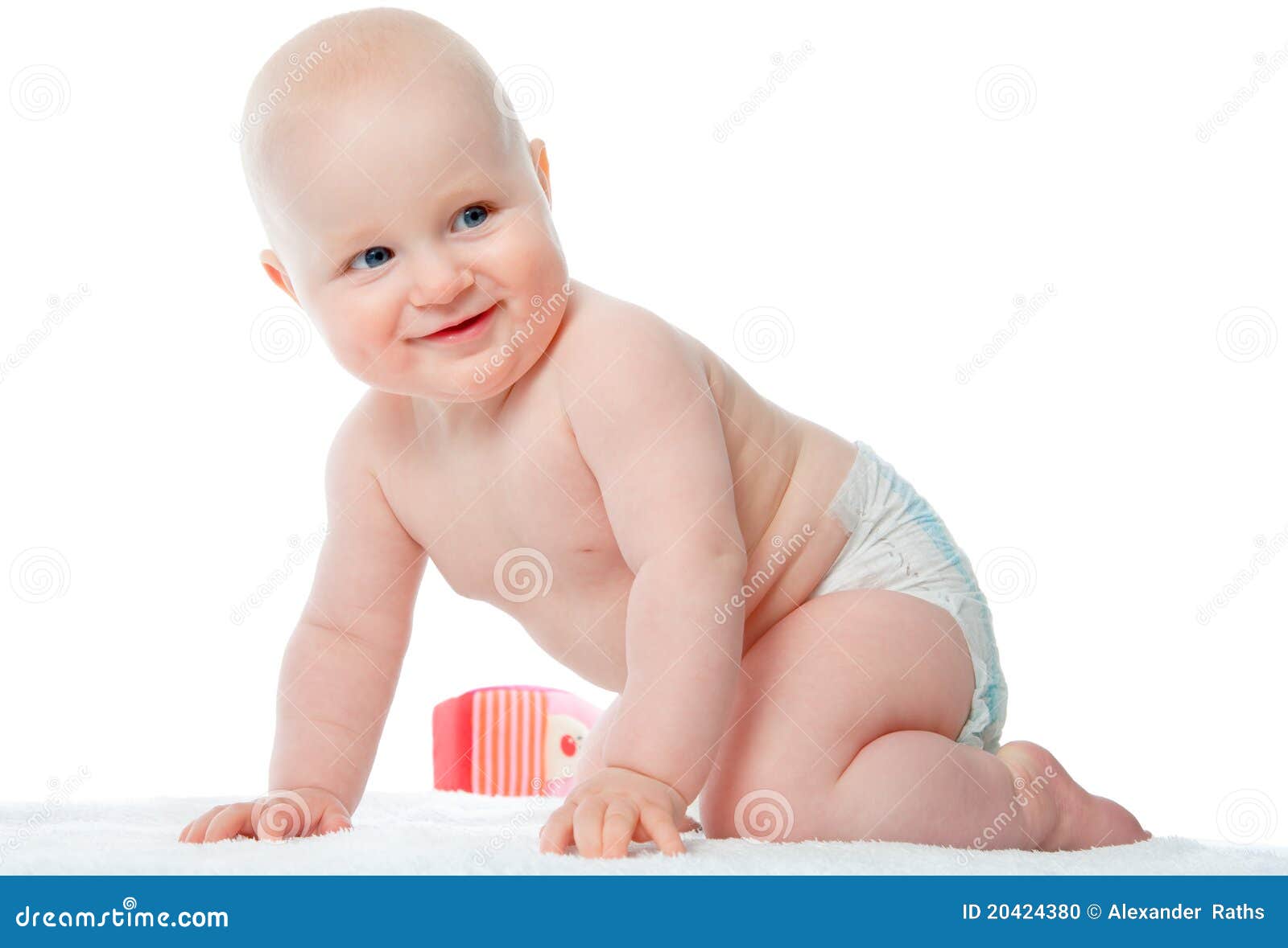 Crawling baby stock photo. Image of care, adorable, playful - 20424380