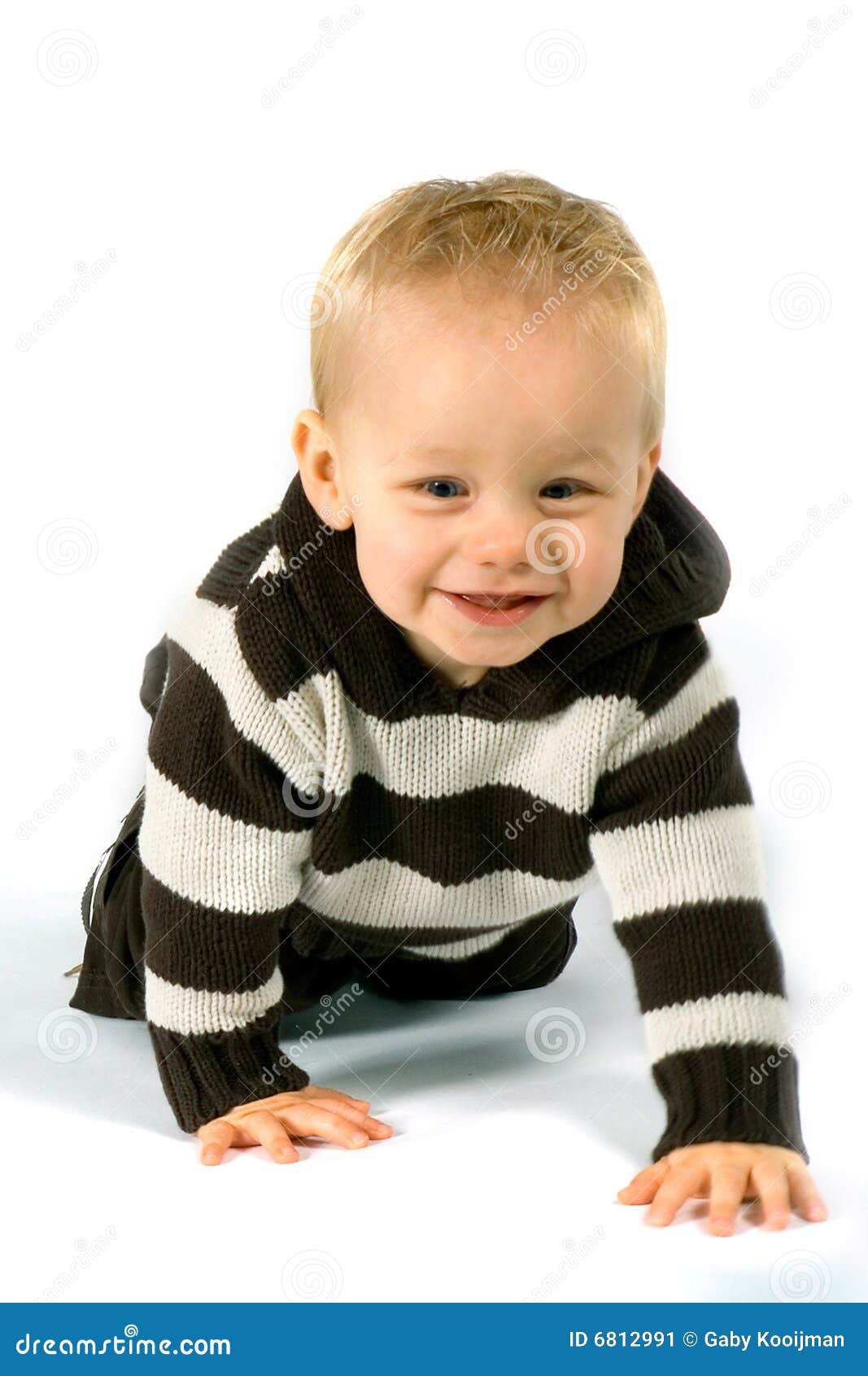 Crawling baby boy stock image. Image of male, eyed, white - 6812991