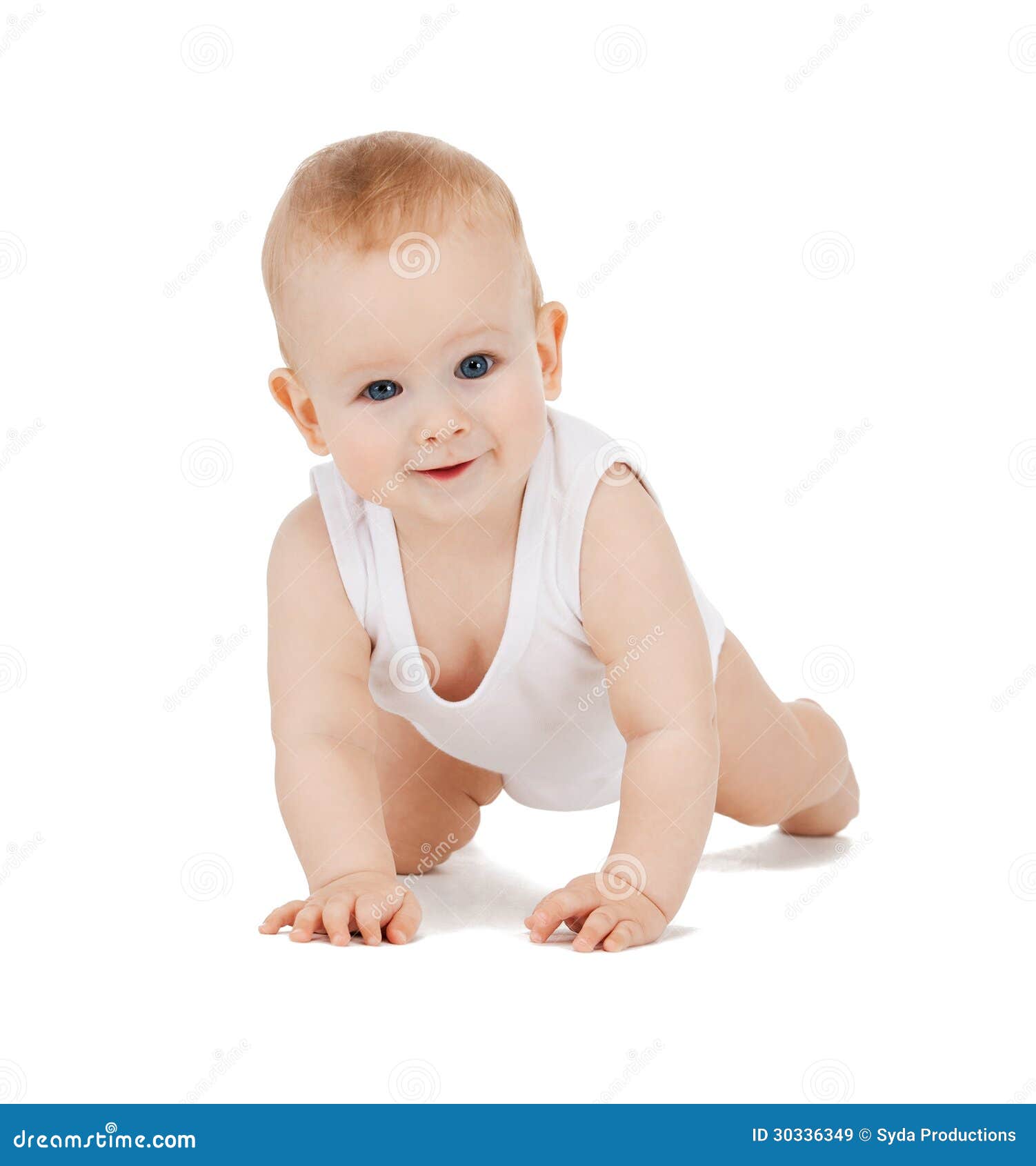Crawling baby boy stock image. Image of human, beautiful - 30336349