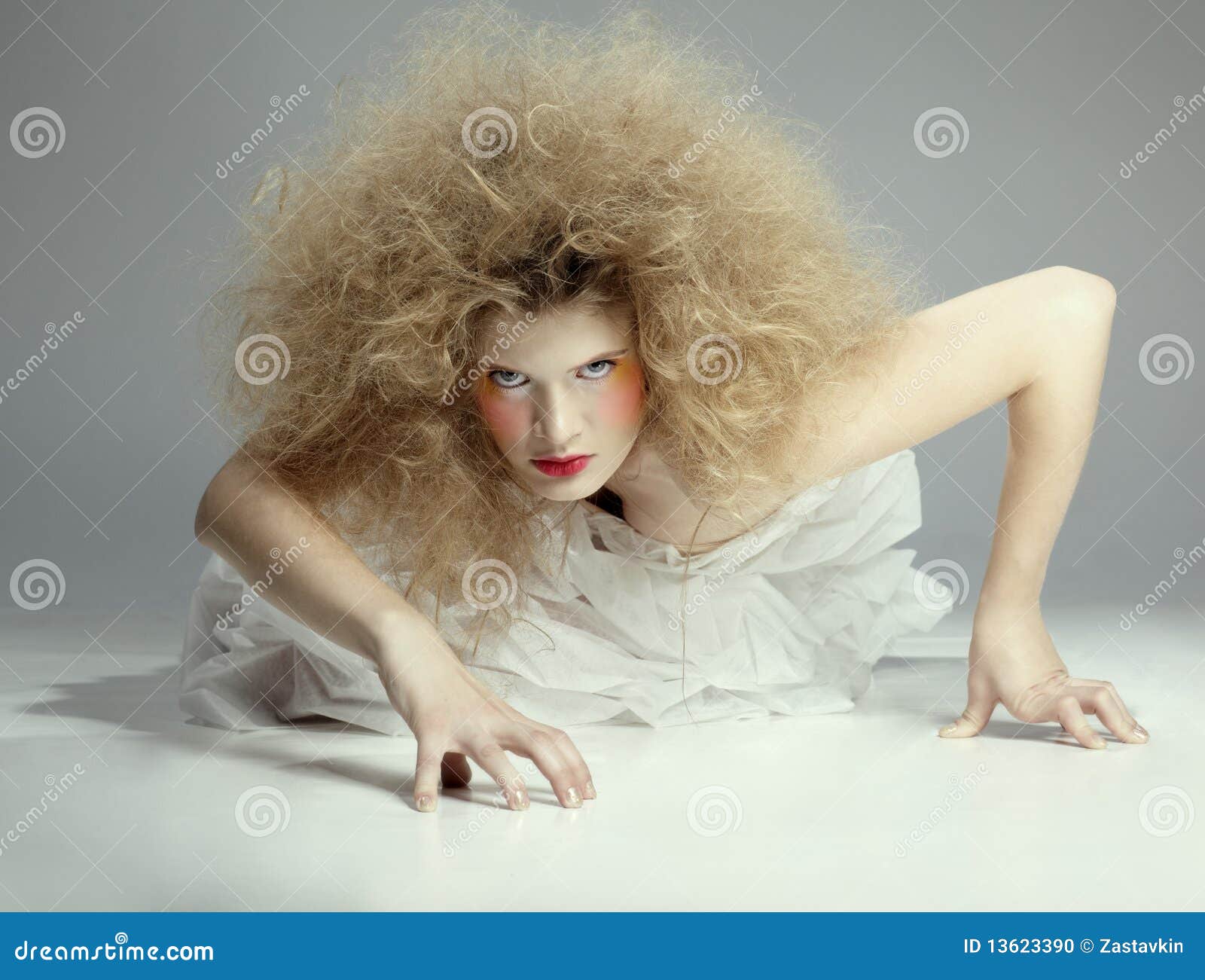 Crawling girl stock photo. Image of agressive, jammed - 13623390