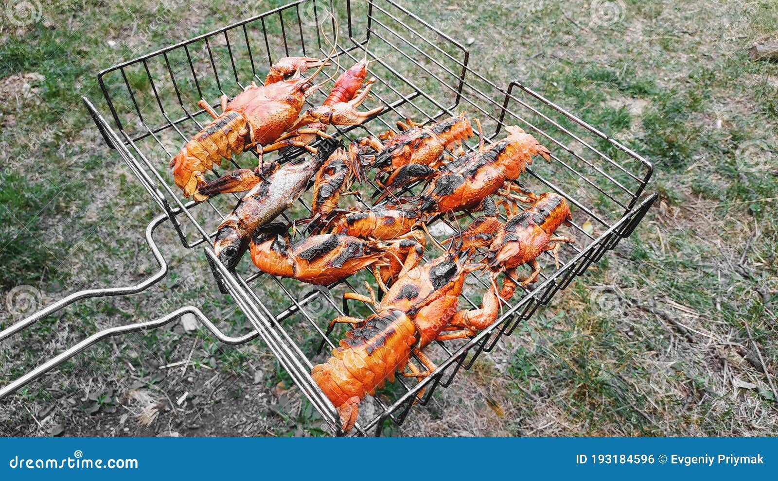 Crayfish BBQ Grill Steaming Stock Photo - Image of restaurant, claw ...