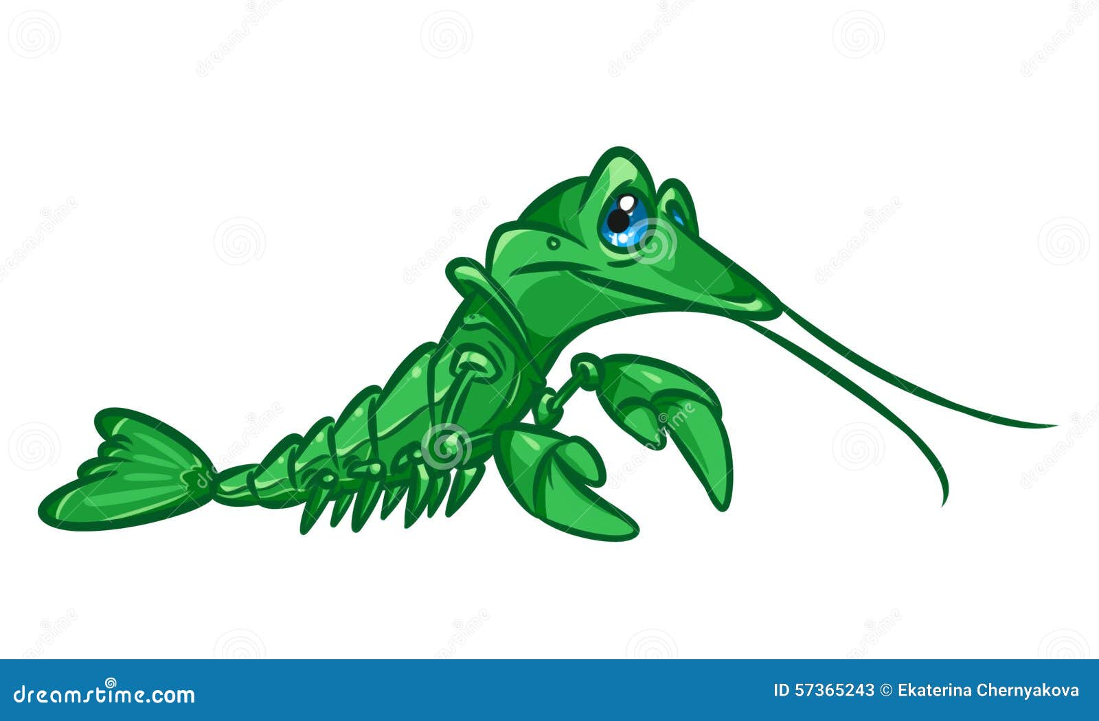 Red Crayfish Cartoon Illustration | CartoonDealer.com #60062401