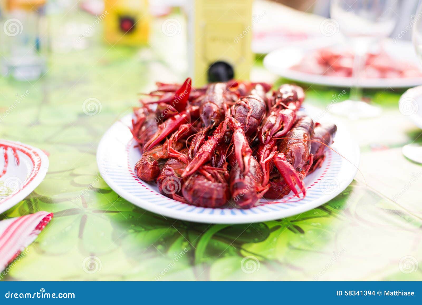 Crayfish plate stock photo. Image of cuisine, food, healthy - 58341394