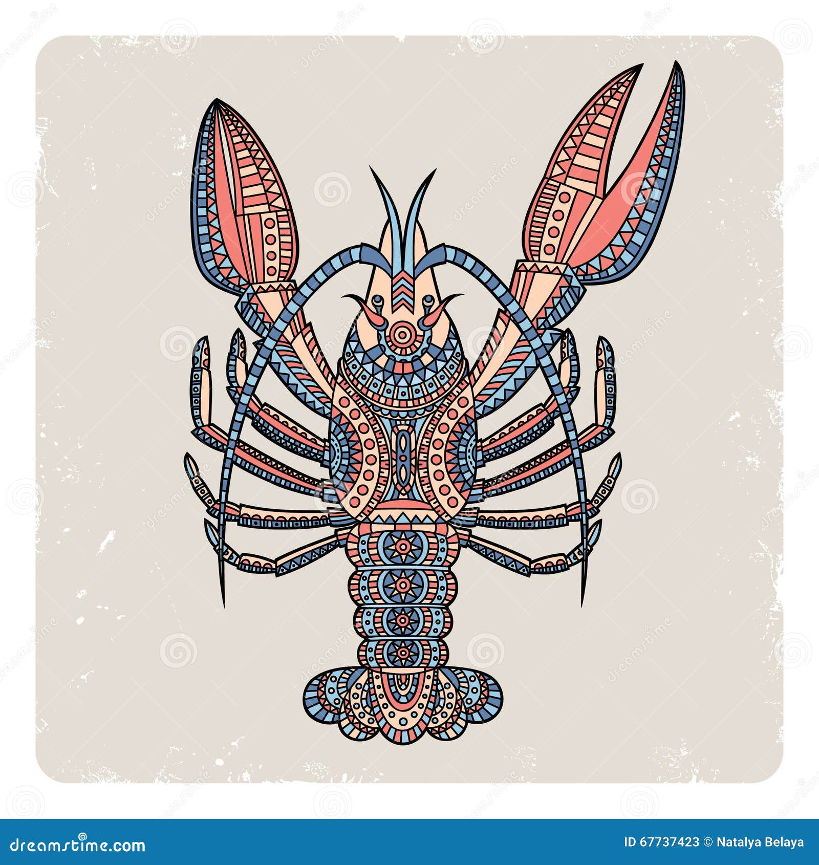 Crayfish Hand Drawing. Vector Illustration. | CartoonDealer.com #23769940