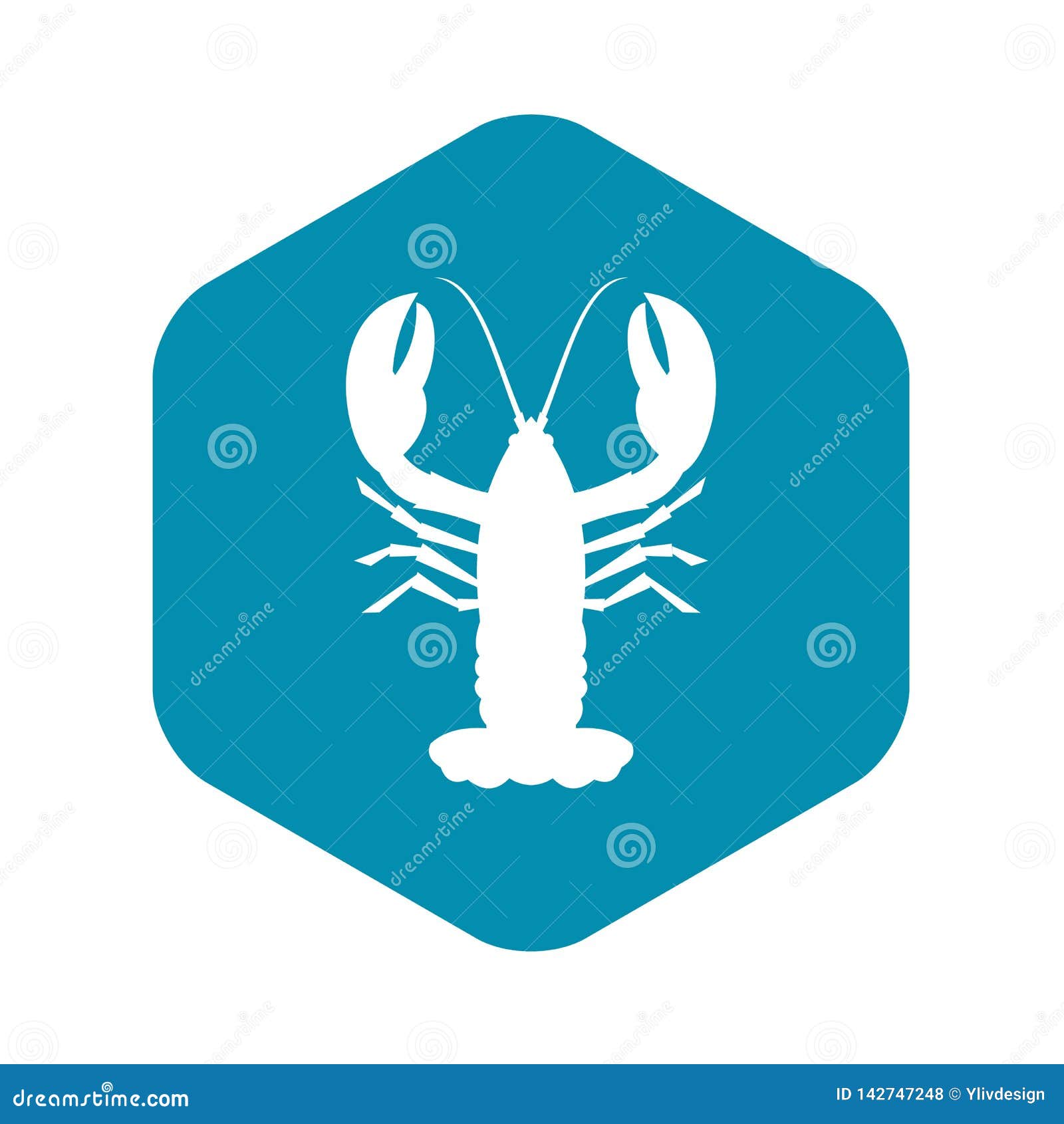 Crayfish Icon, Simple Style Stock Vector - Illustration of fish ...