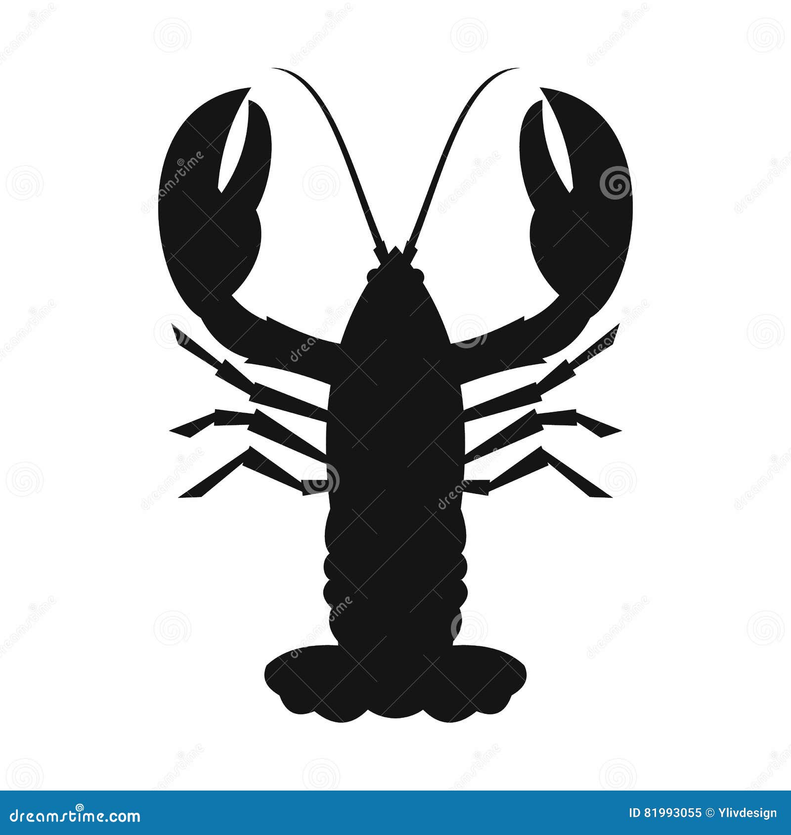 Crayfish Icon, Simple Style Stock Vector - Illustration of omar, menu ...