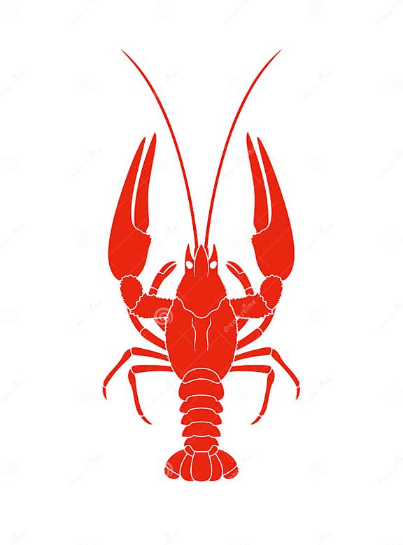 Crayfish Logo. Isolated Crayfish on White Background Stock Vector ...