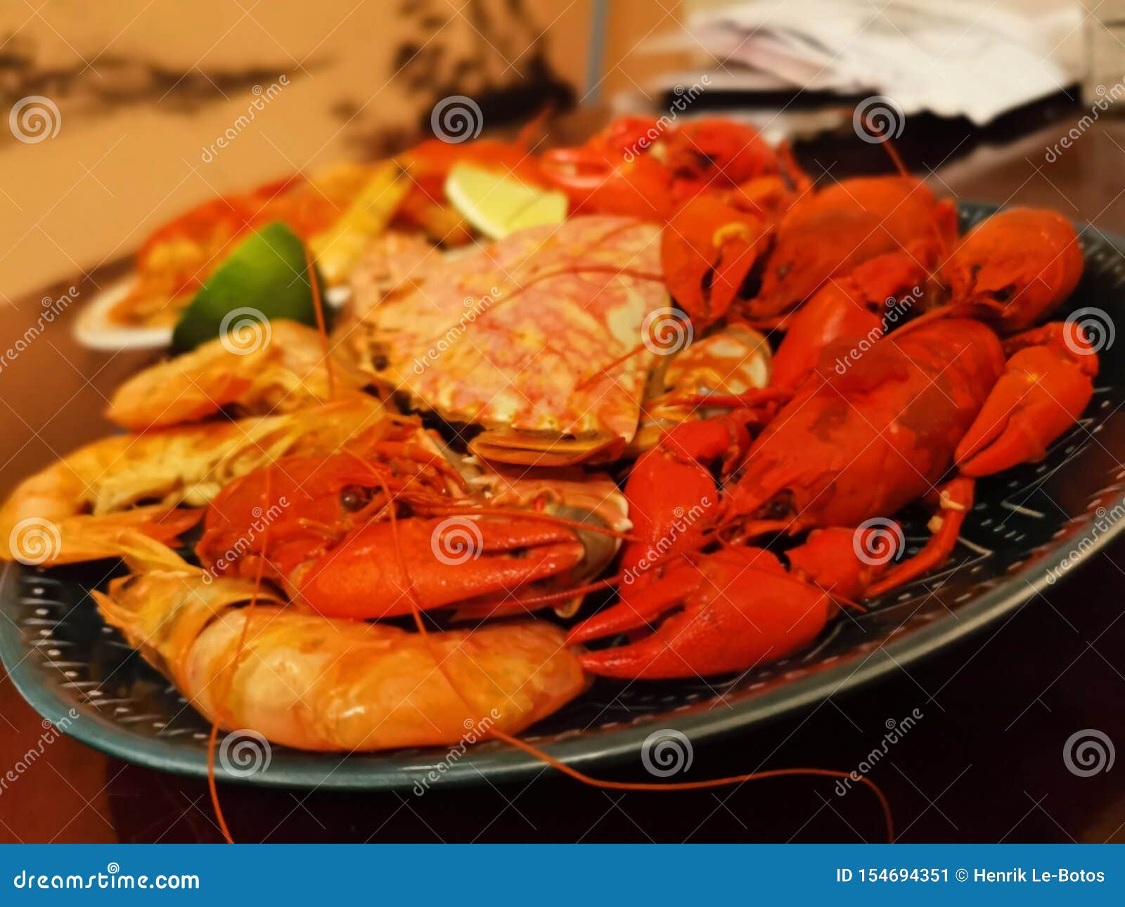Crayfish on plate stock image. Image of cooking, insect - 154694351