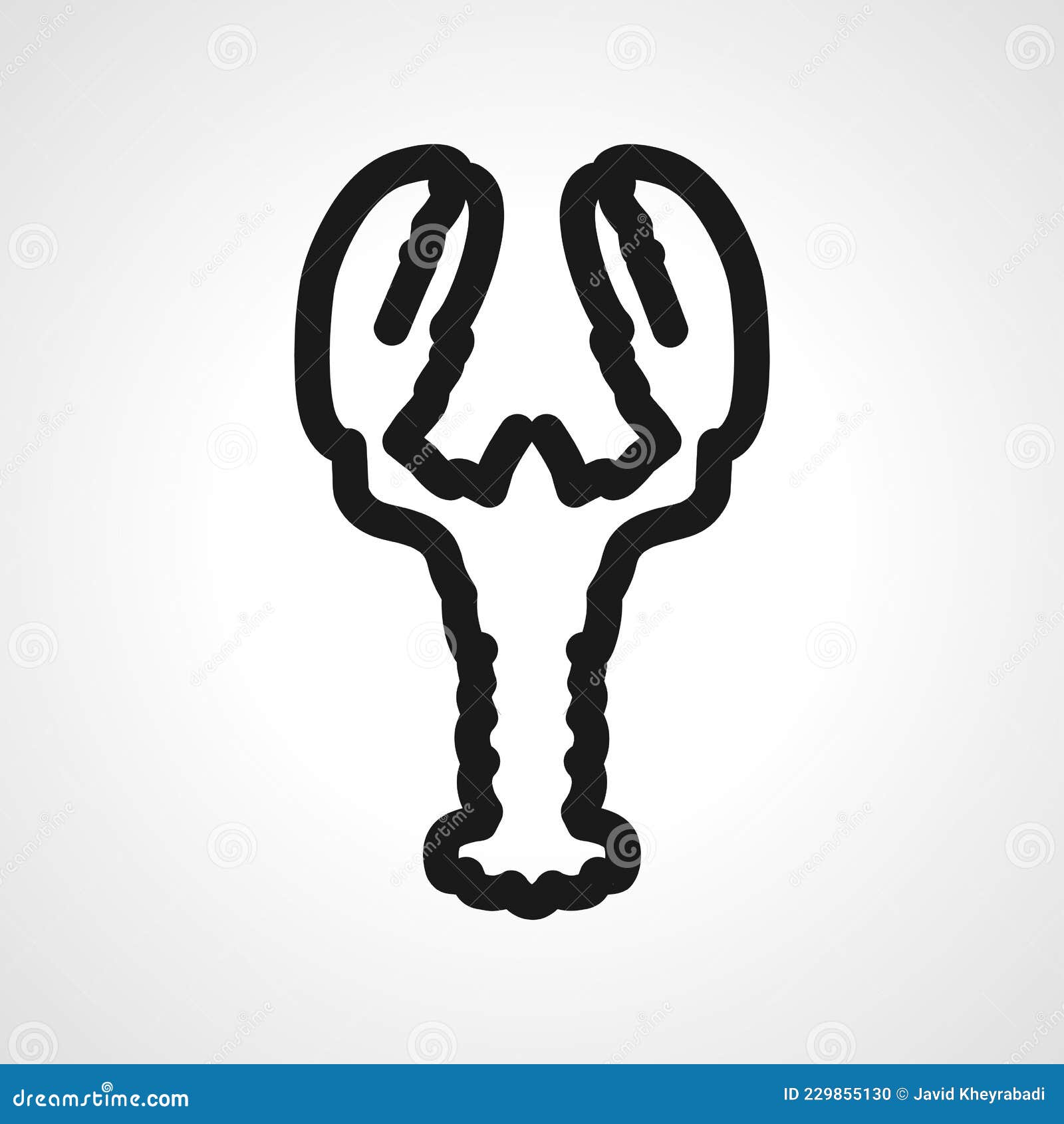 Crayfish Line Icon. Crustacean Vector Illustration Isolated On White ...