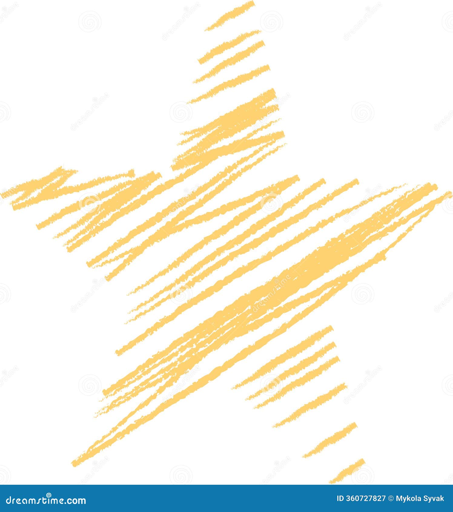 Crayon Abstract Scribble Star Stock Illustration - Illustration of ...