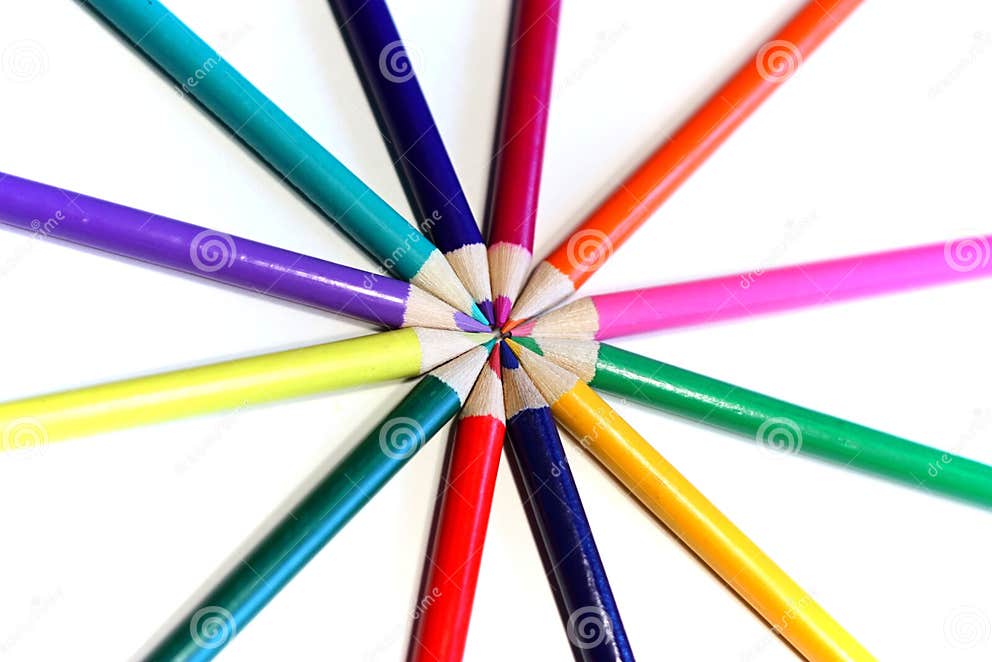 Crayon circle stock photo. Image of close, color, colorful - 25060772