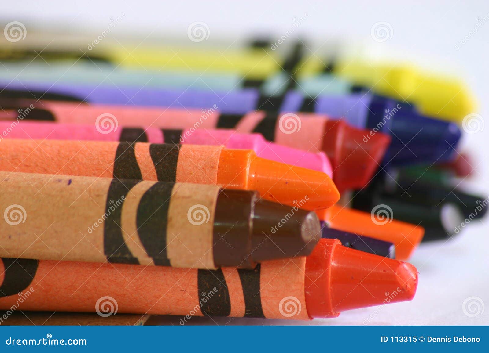 Crayon close-up stock image. Image of abstract, play, preschool - 113315