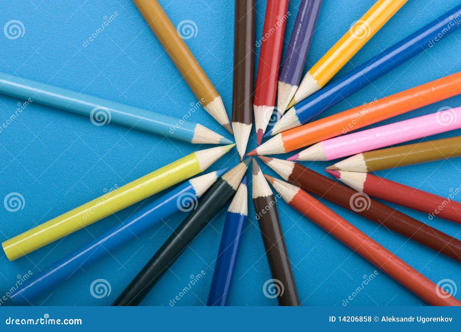 Crayon Close-up With A Drawing Of A Family Stock Photo | CartoonDealer ...