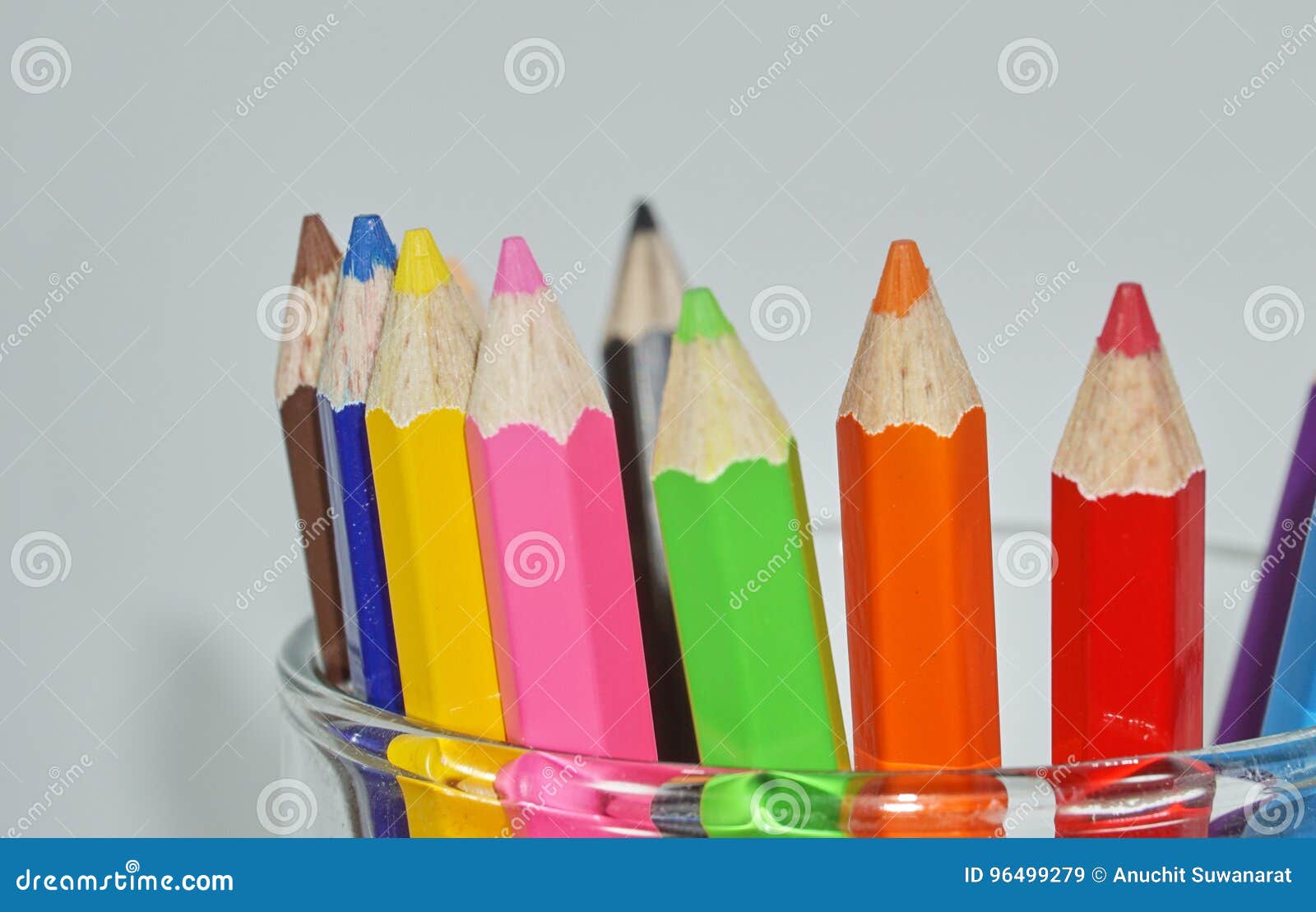Crayon stock image. Image of space, color, green, school - 96499279
