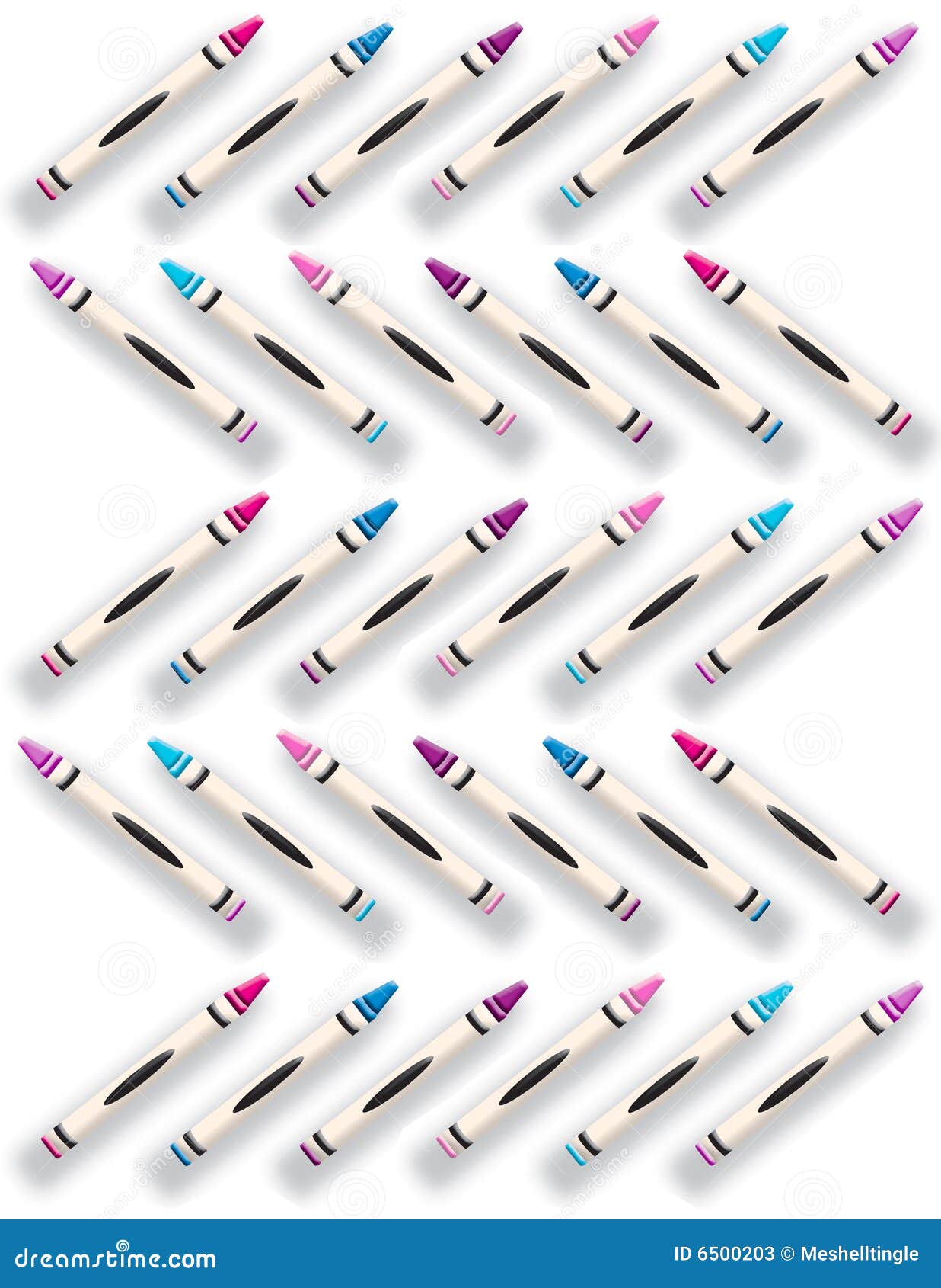 Crayon Collage Picture. Image: 6500203