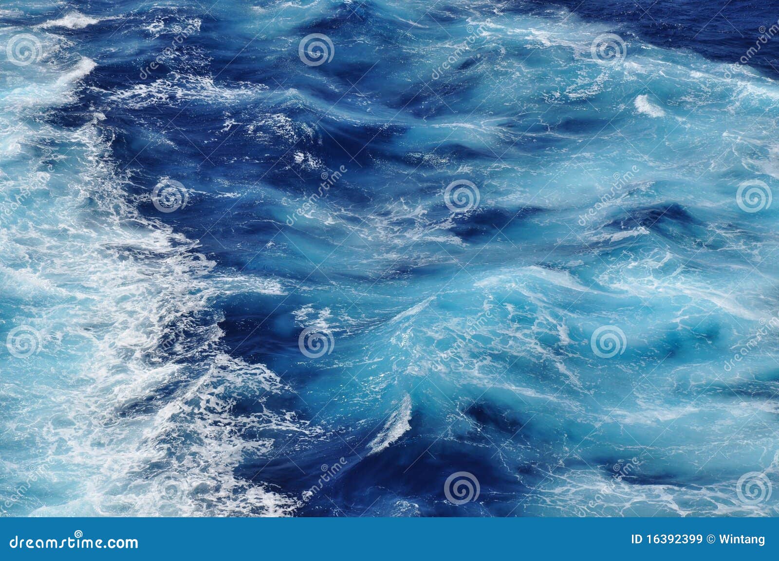 Blue Color Waves with White Caps Stock Image - Image of water, tint ...