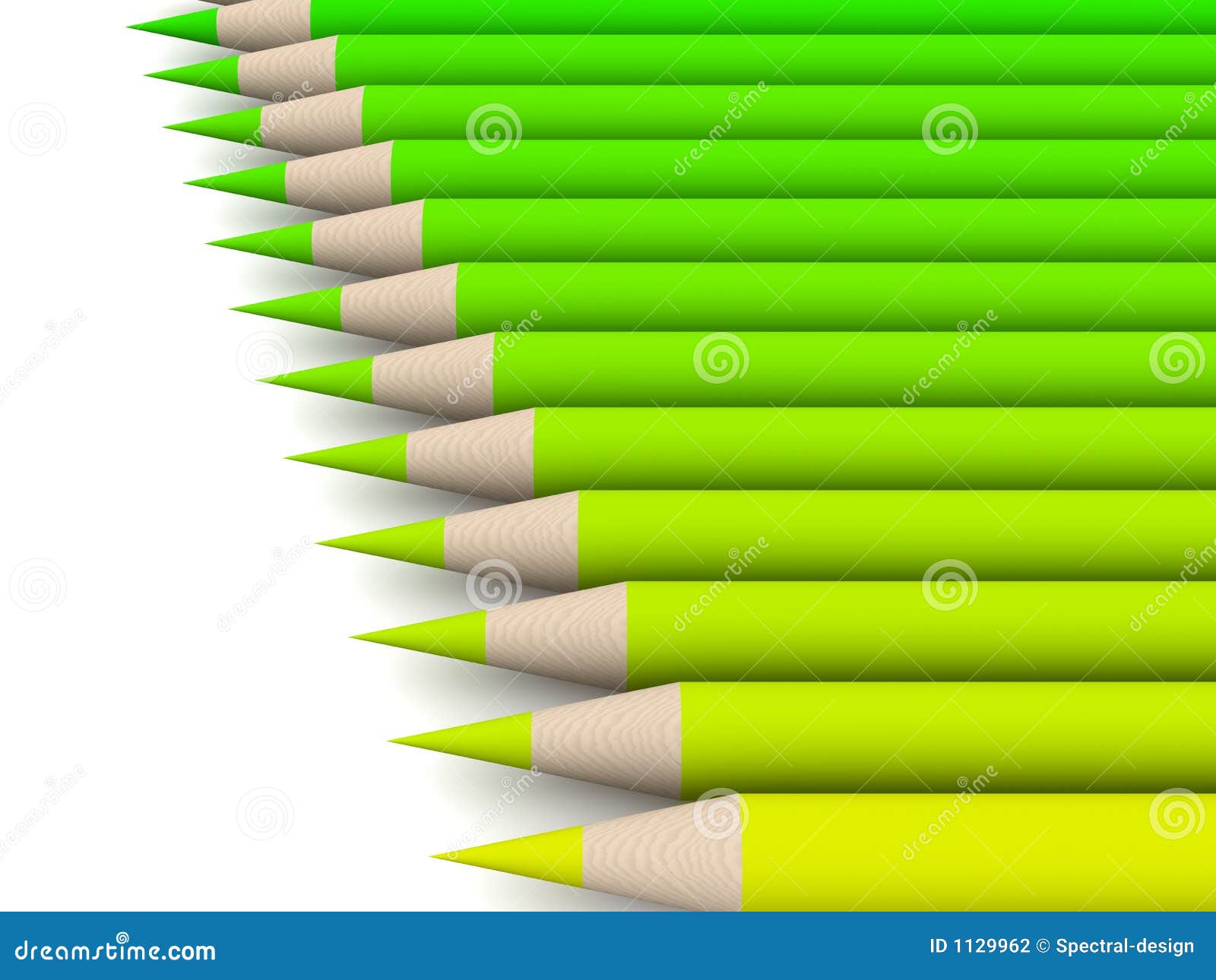 Crayon Color Spectrum - Green Stock Illustration - Illustration of ...