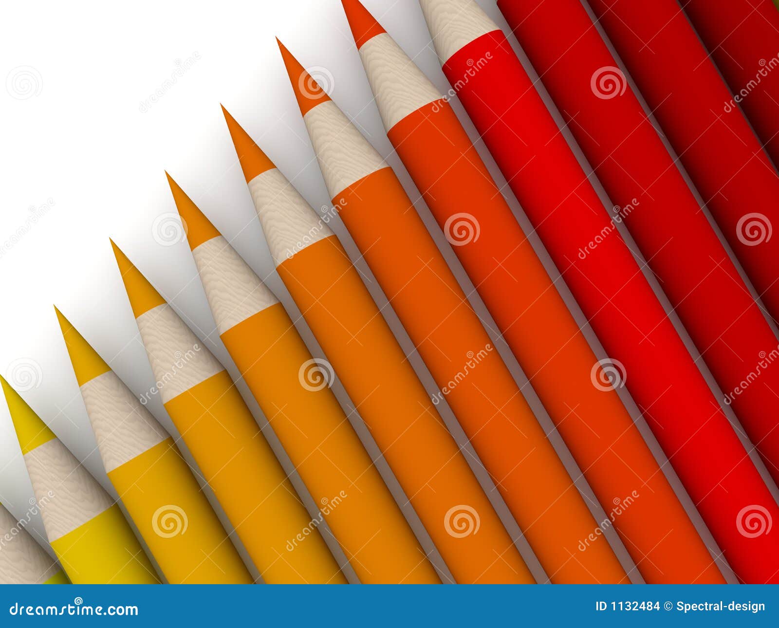 Crayon Color Spectrum - Red 2 Stock Illustration - Illustration of ...